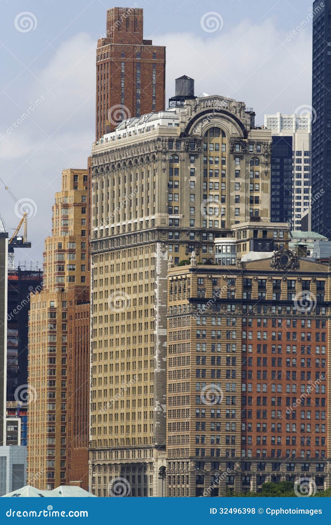 Lower Manhattan buildings stock photo. Image of modern - 32496398