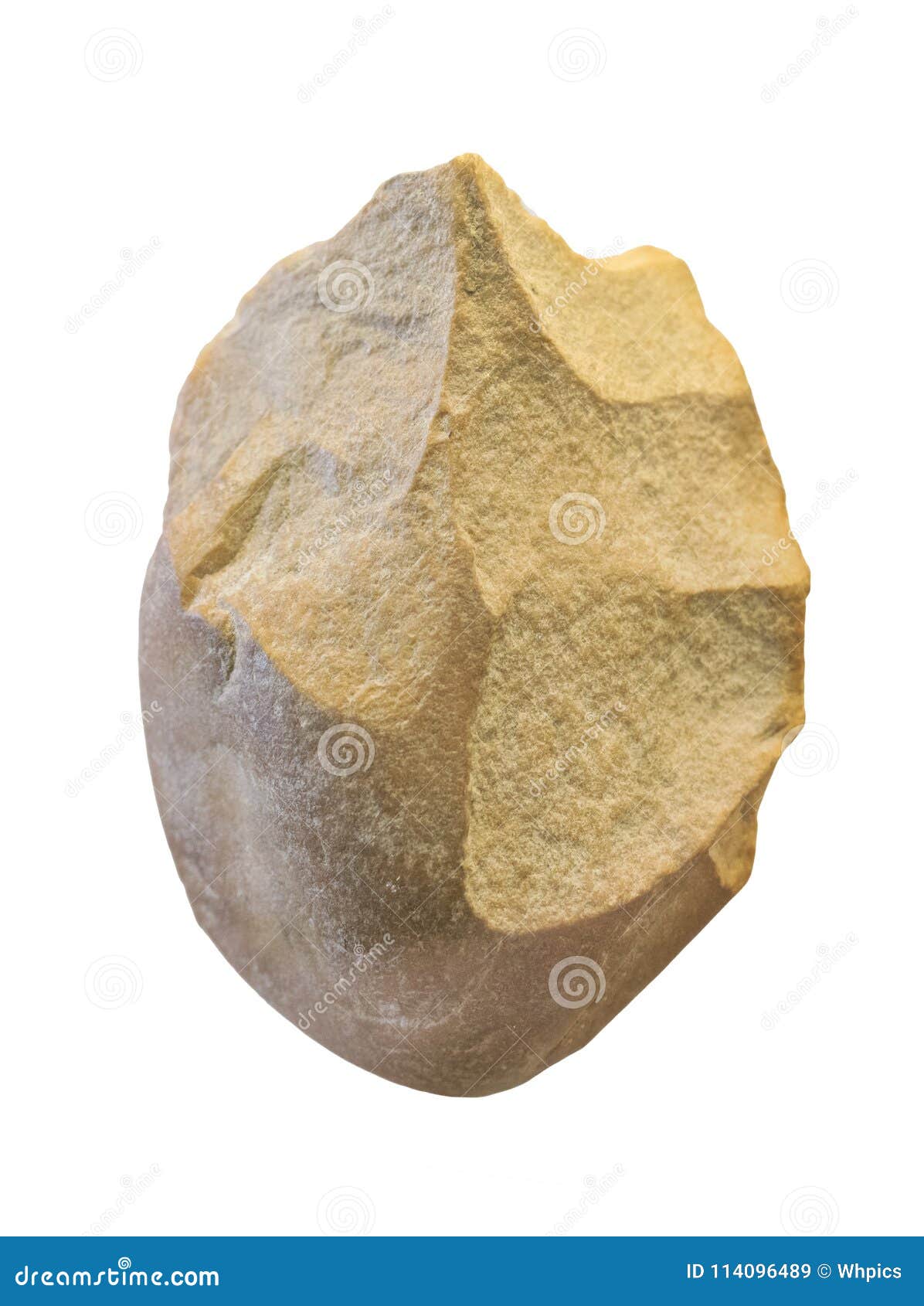 Lower Paleolithic Biface Or Hand Axe Royalty-Free Stock Photography ...
