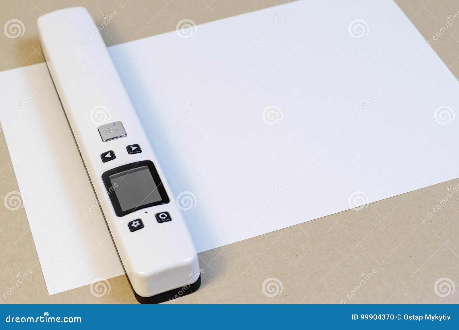 Portable scan paper stock photo. Image of convenient - 99904370