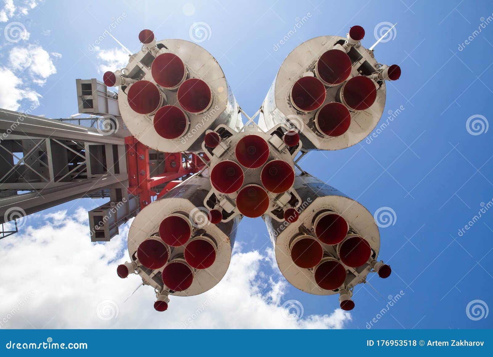 Lower Parts of a Space Rocket Engine on Display. Stock Photo - Image of ...
