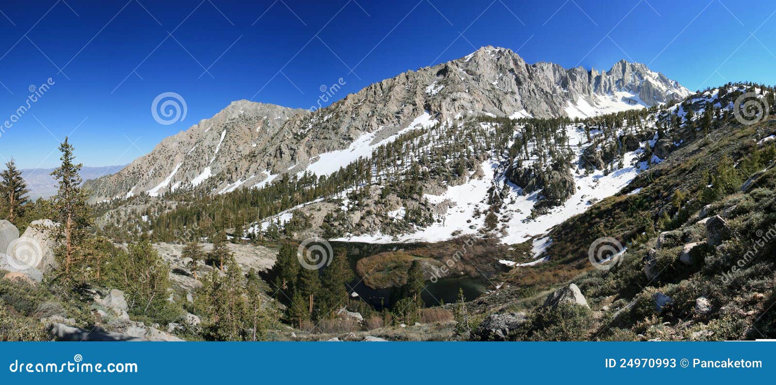 Lower Pothole Lake Panorama Stock Image - Image of pass, lake: 24970993