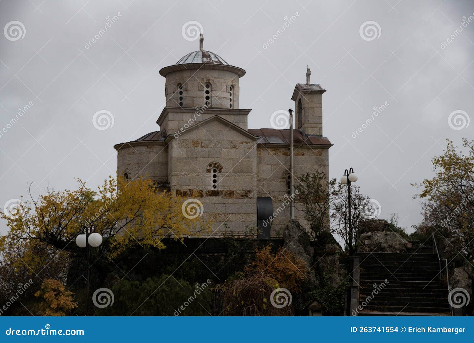Small Monastery in Ostrog stock photo. Image of ancient - 263741554