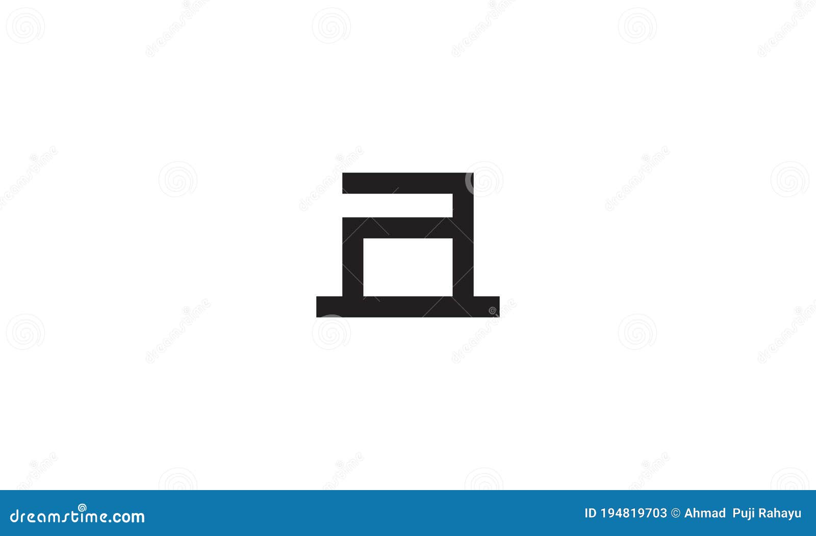 Lower a Square Logo Design Modern Stock Vector - Illustration of symbol ...
