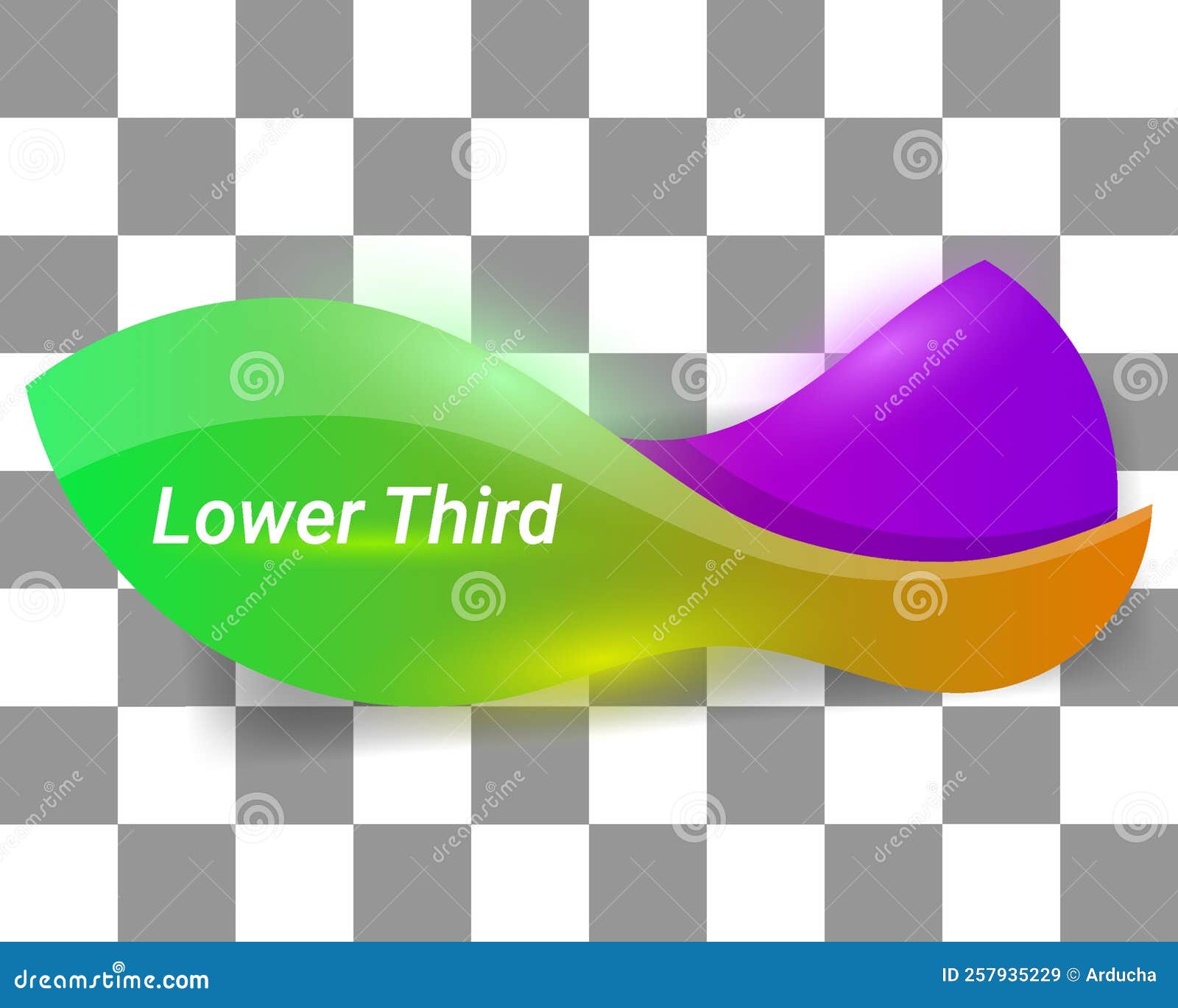 Lower Third Banner Template User Interface Abstract Shape Art Stock ...