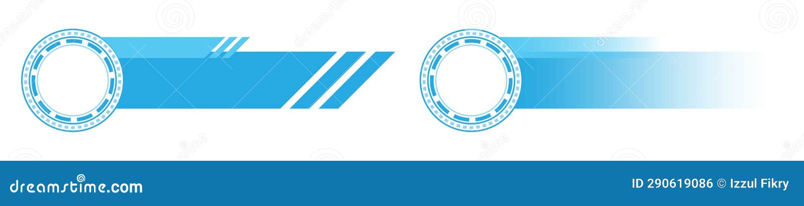 Lower Third Blue Color Technology Design Stock Vector - Illustration of ...