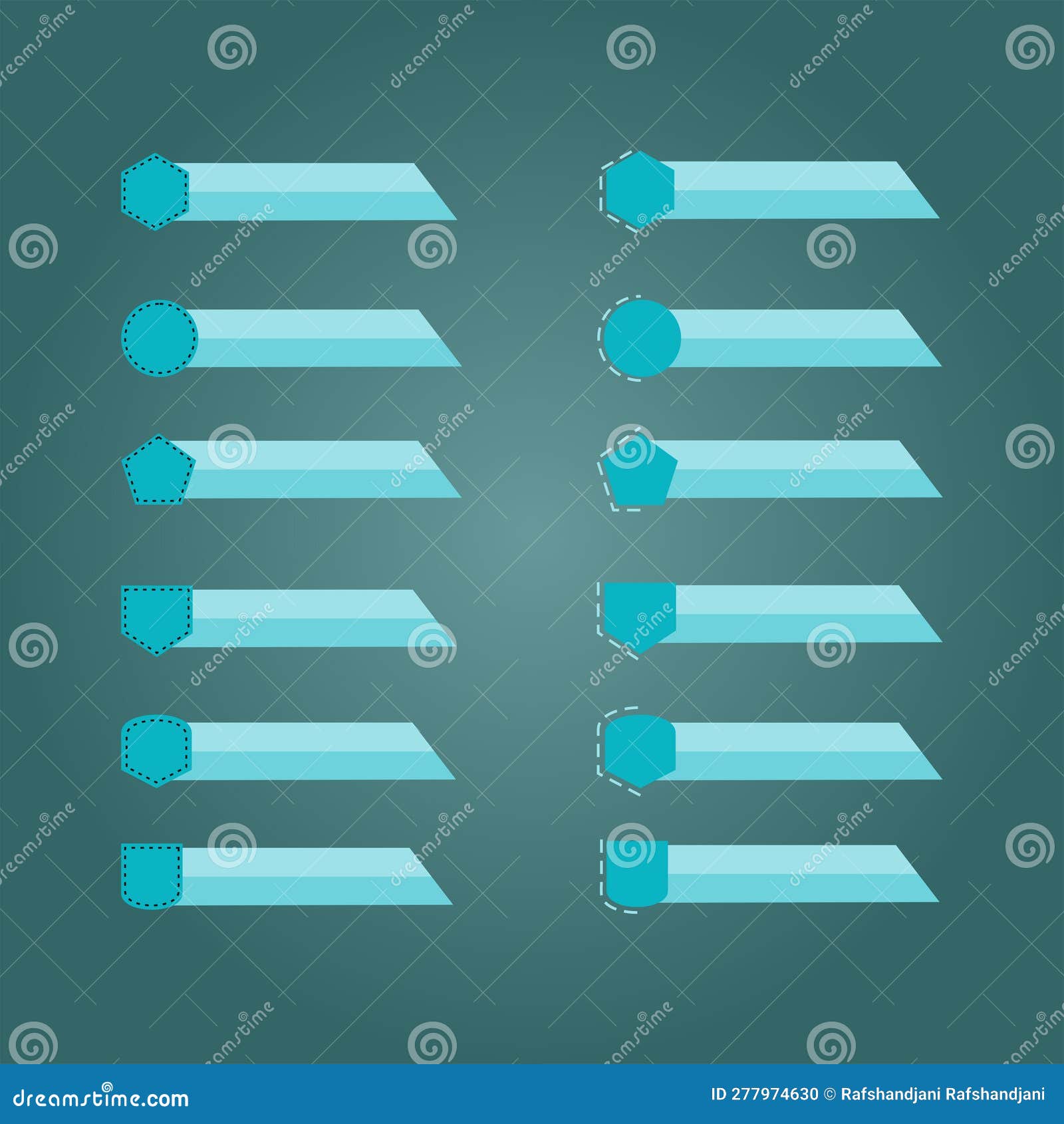 Lower Third Element Collection Stock Vector - Illustration of design ...