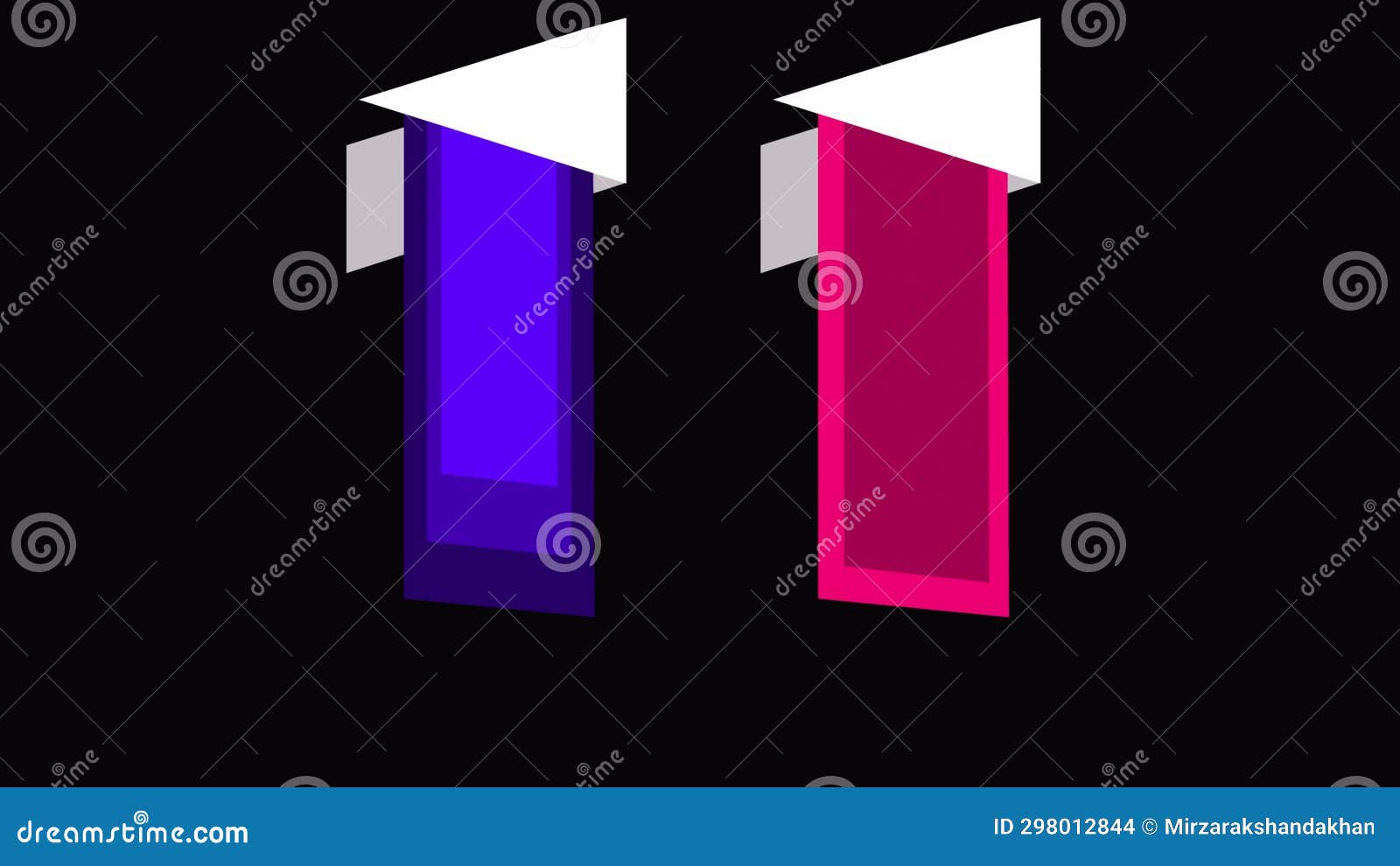 Lower Third-pack Animation in Cool Different Colors Vertical - Alpha ...