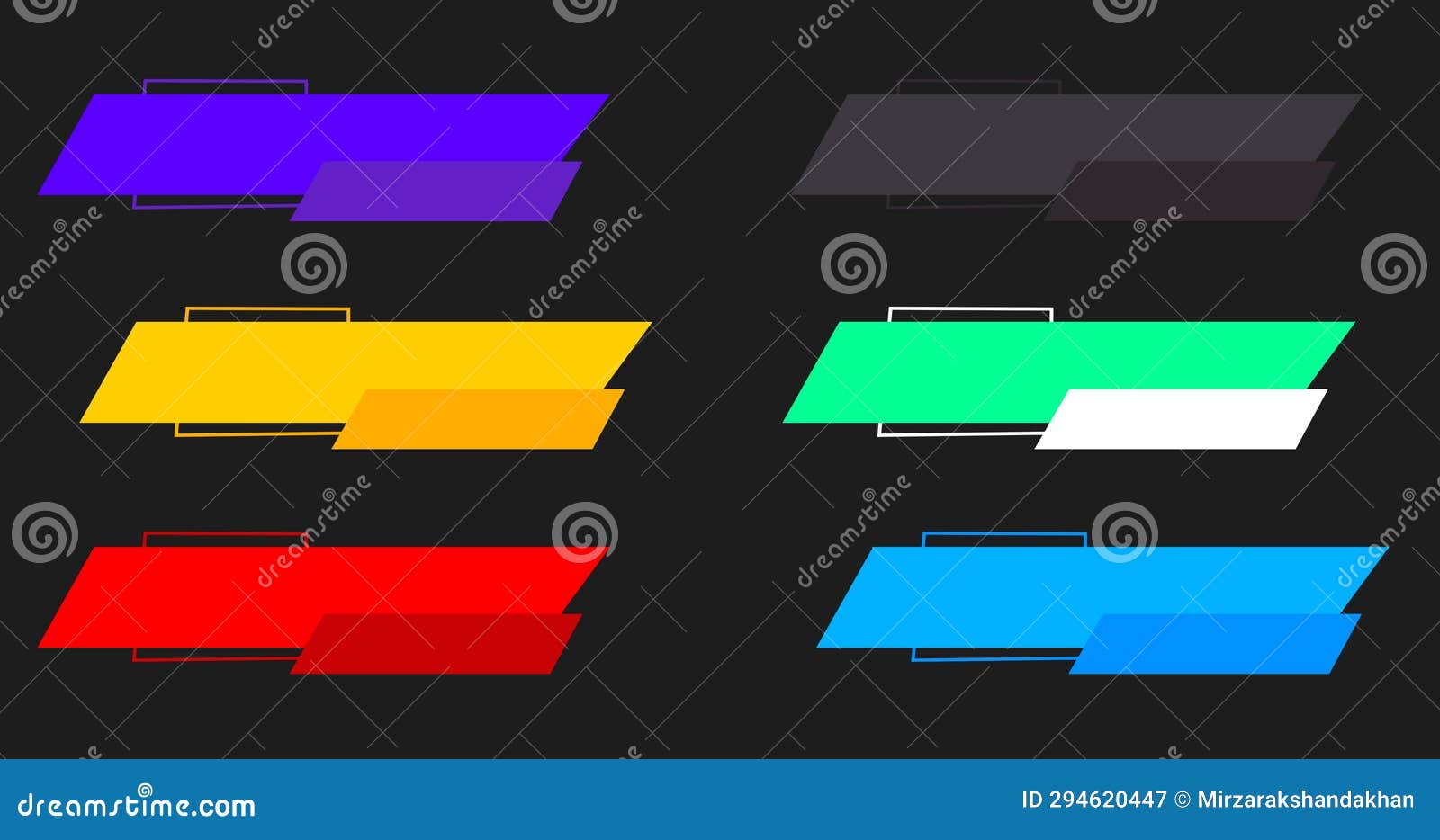 Lower Third Pack. Designed Cool Lower Third-pack in Different Colors ...