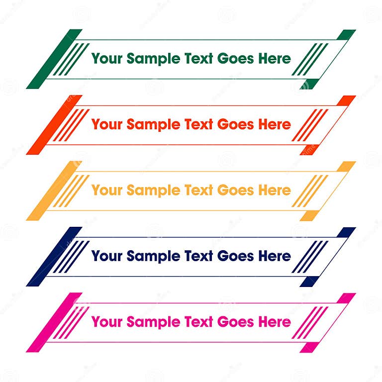 Lower Third Vector Template. Lower Thirds Pack Stock Vector ...