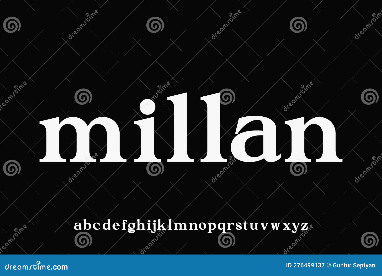 Lowercase Serif Font Vector Design Stock Vector - Illustration of font ...