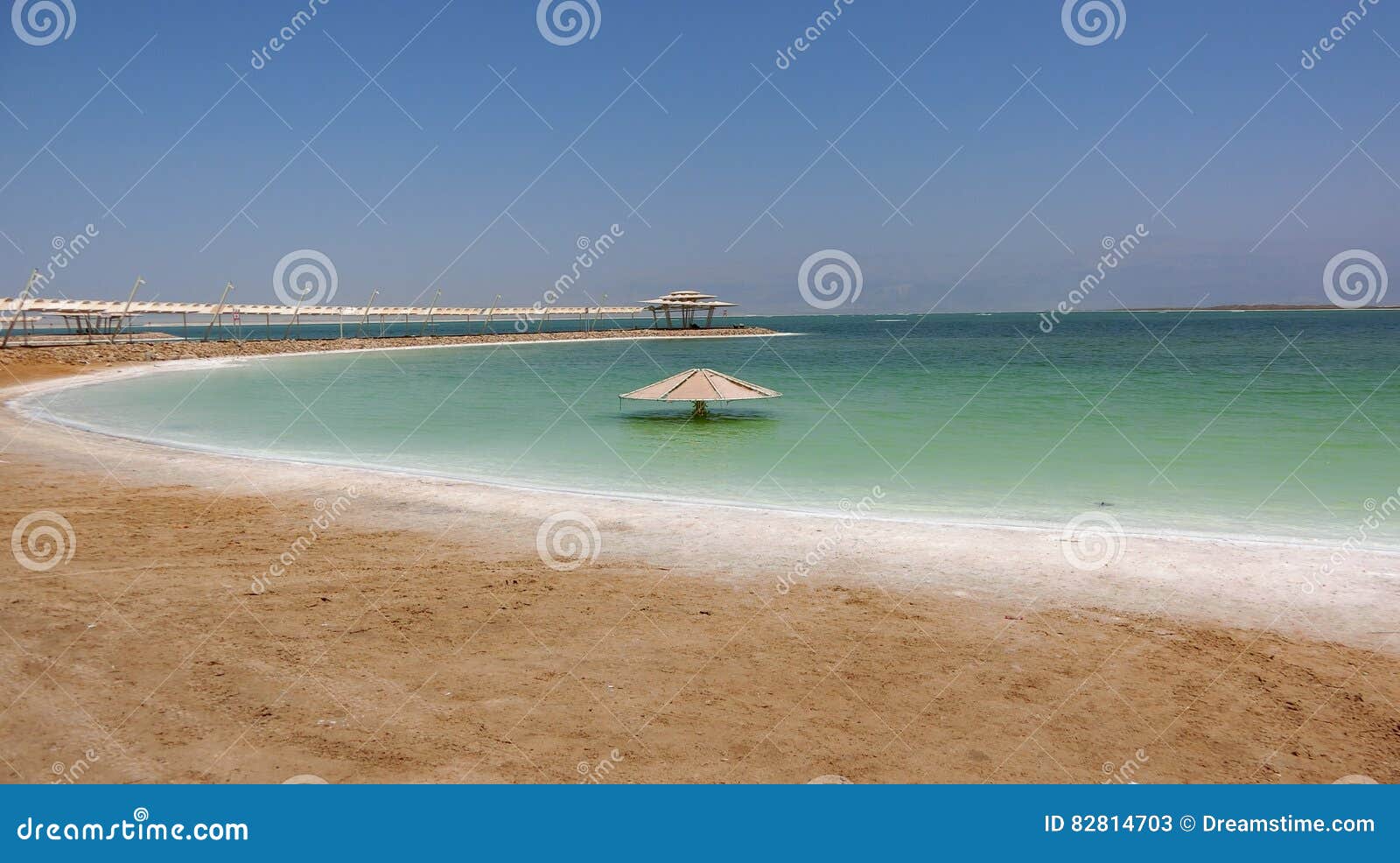 The lowest point on earth editorial stock photo. Image of deadsea ...