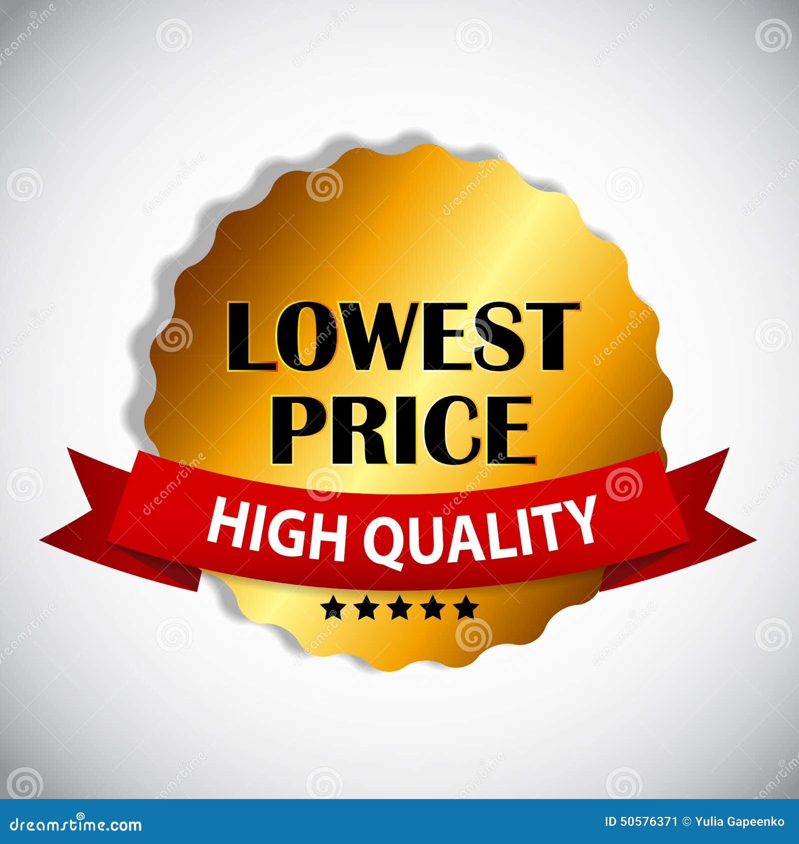Lowest Price Label Vector Illustration Stock Vector - Illustration of ...