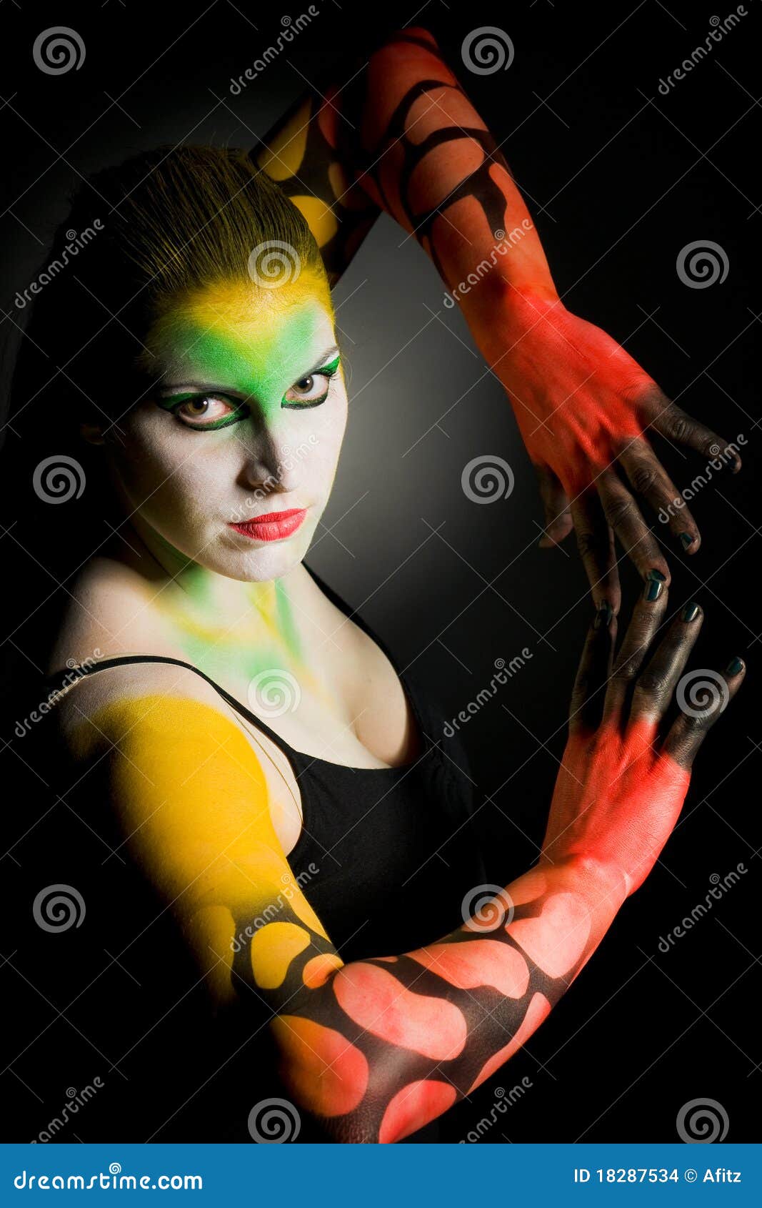 Lowkey bodypainting stock photo. Image of creativity - 18287534