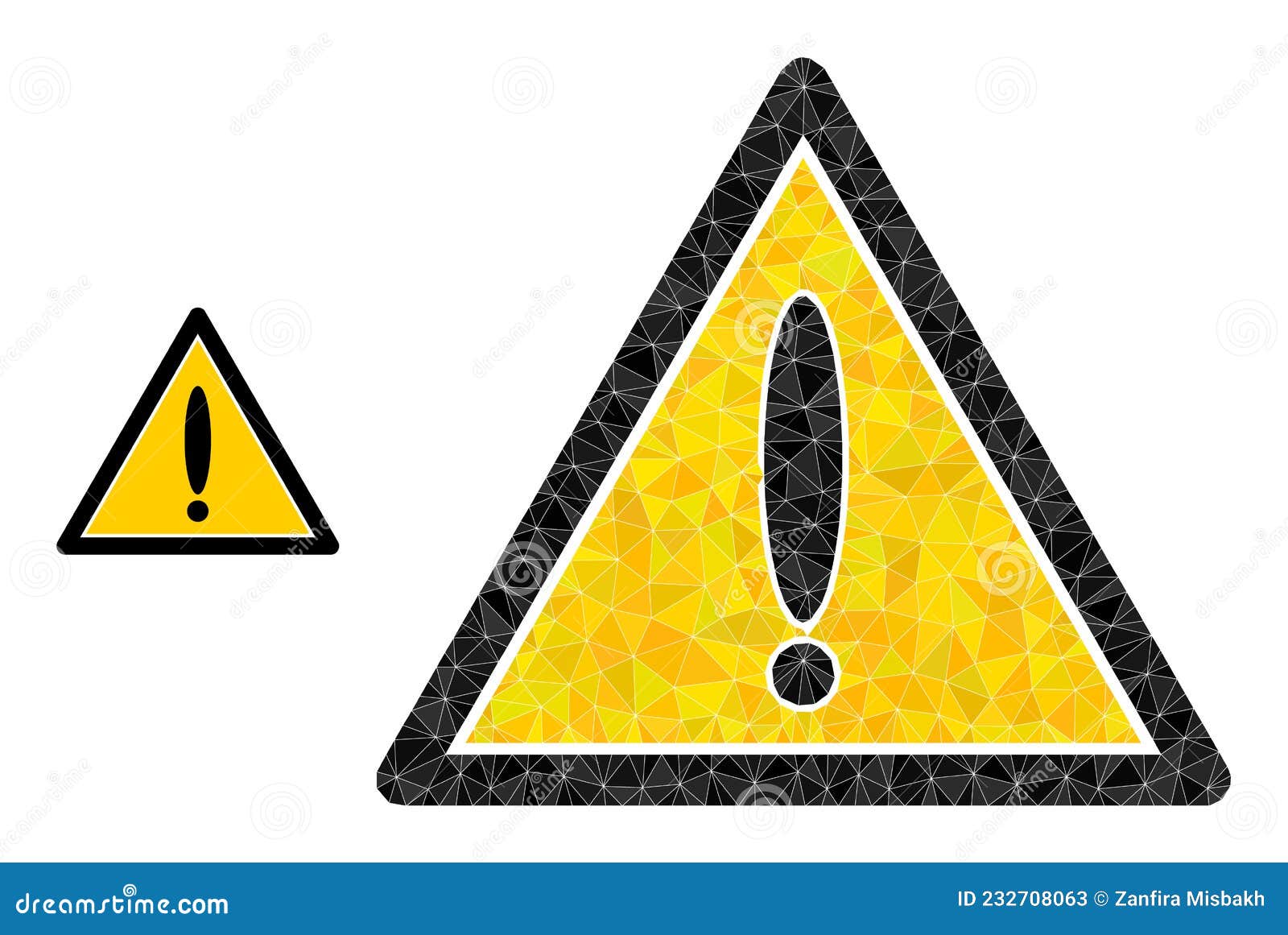 Danger Triangle Sign Yellow Background Cartoon Vector | CartoonDealer ...