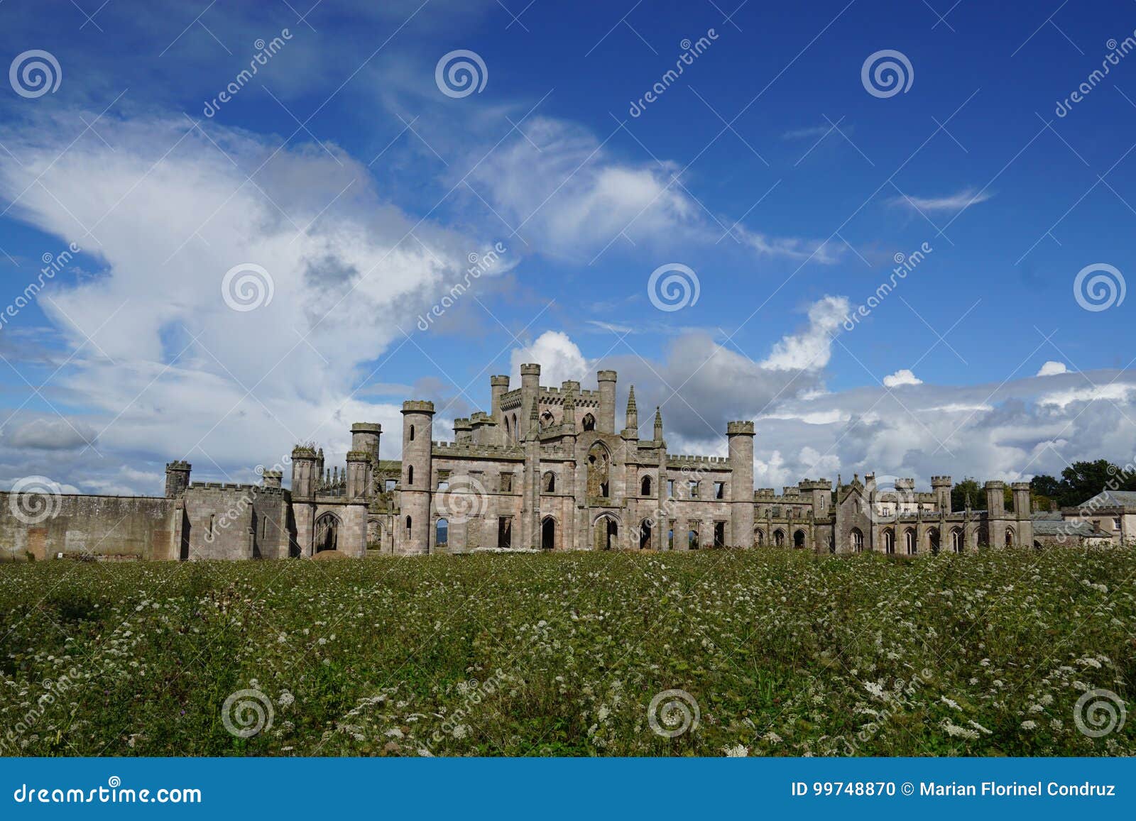 Lowther Castle stock photo. Image of heritage, panorama - 99748870