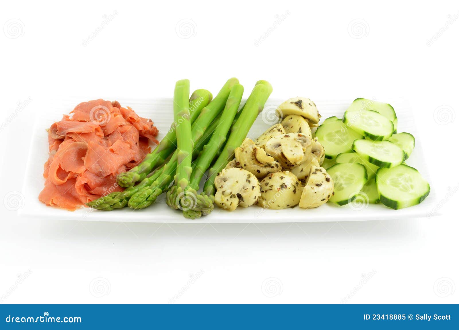 Lox with Fresh and Marinated Vegetables Stock Image - Image of healthy ...