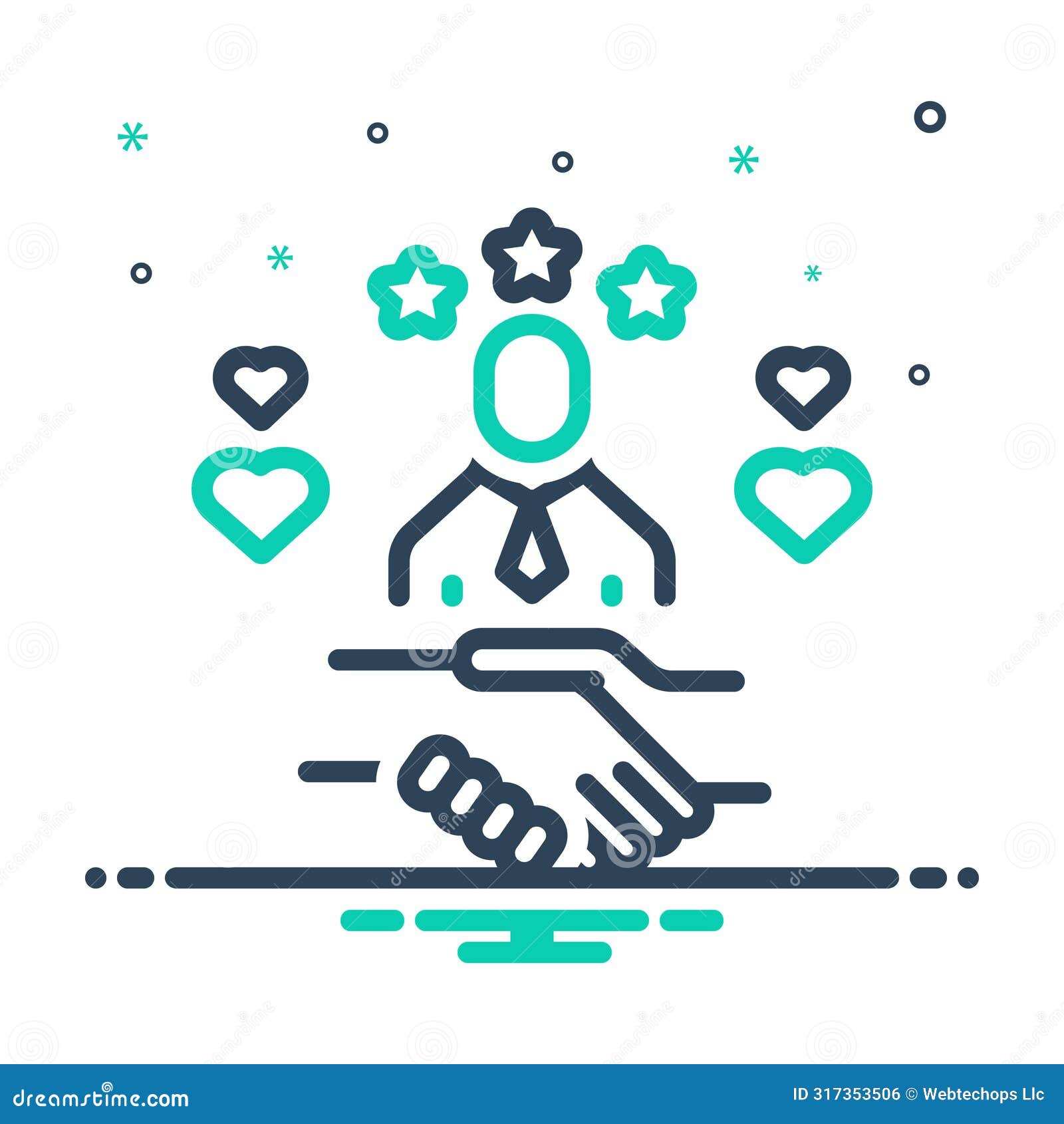 Mix Icon for Loyal Customer, Loyal and Client Stock Vector ...