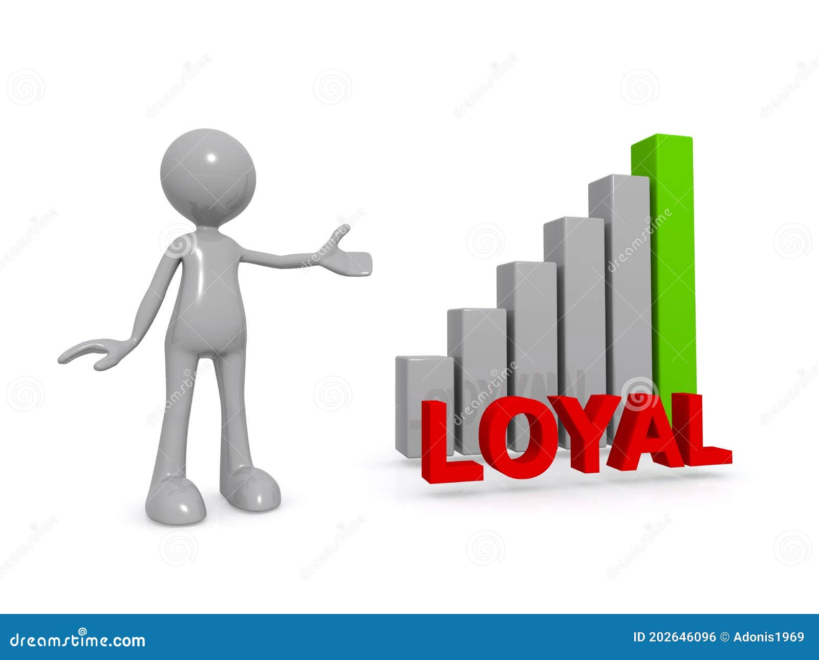 Loyal on white stock illustration. Illustration of advertising - 202646096