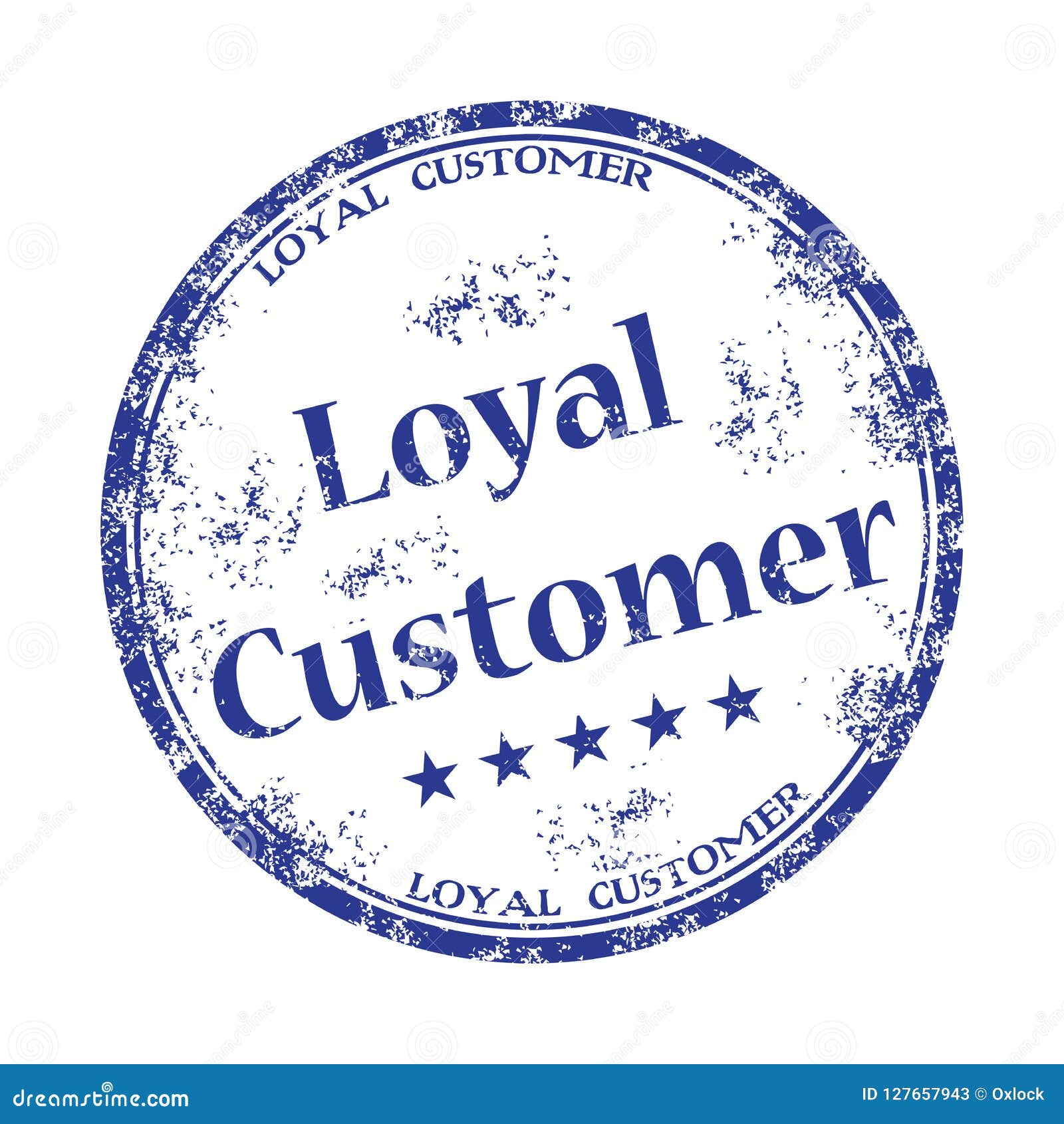 Loyale klanten rubberzegel vector illustratie. Illustration of ...