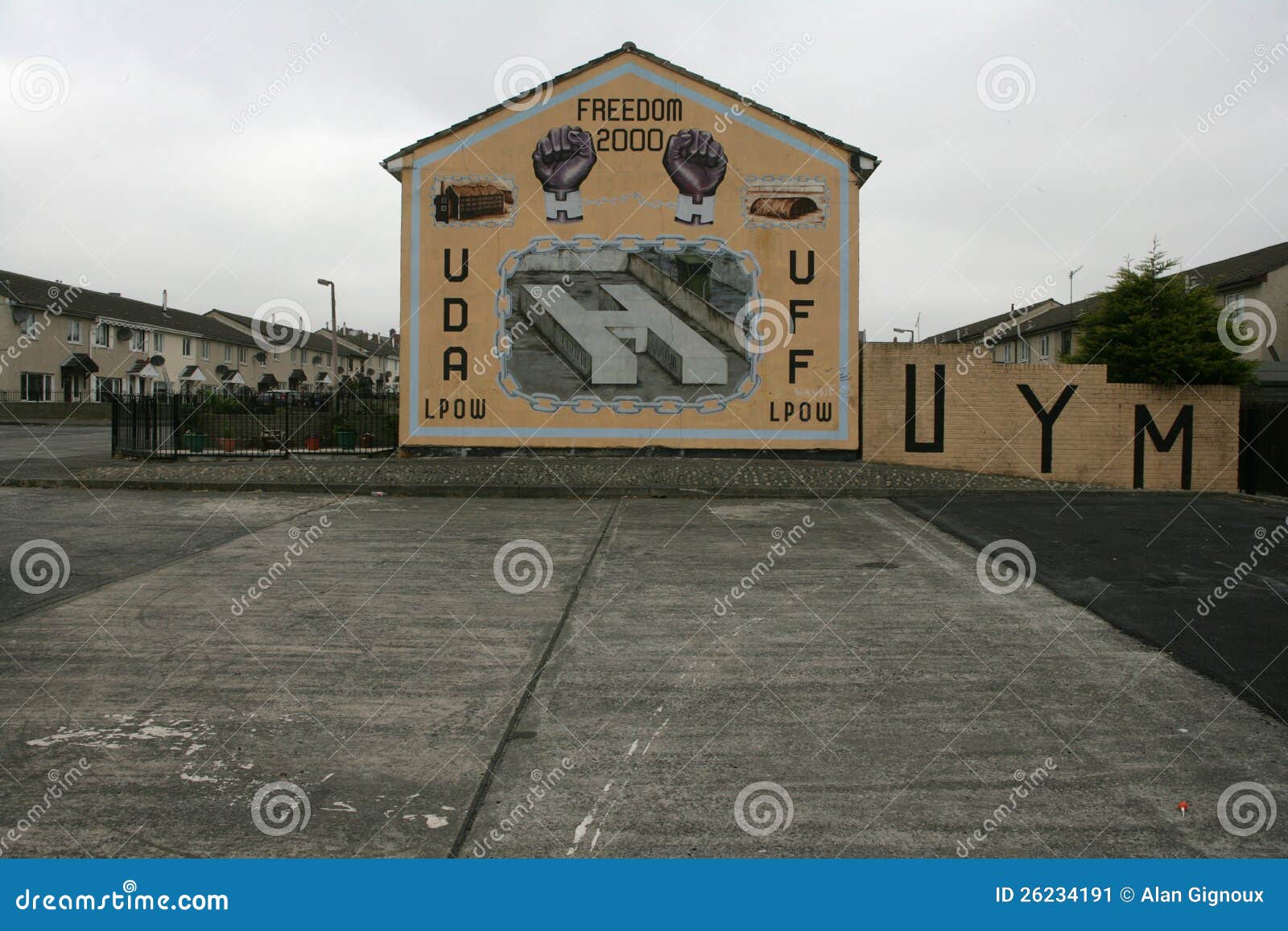 Loyalist Mural Commemorating the Closing of HM Prison Maze in 2000 ...