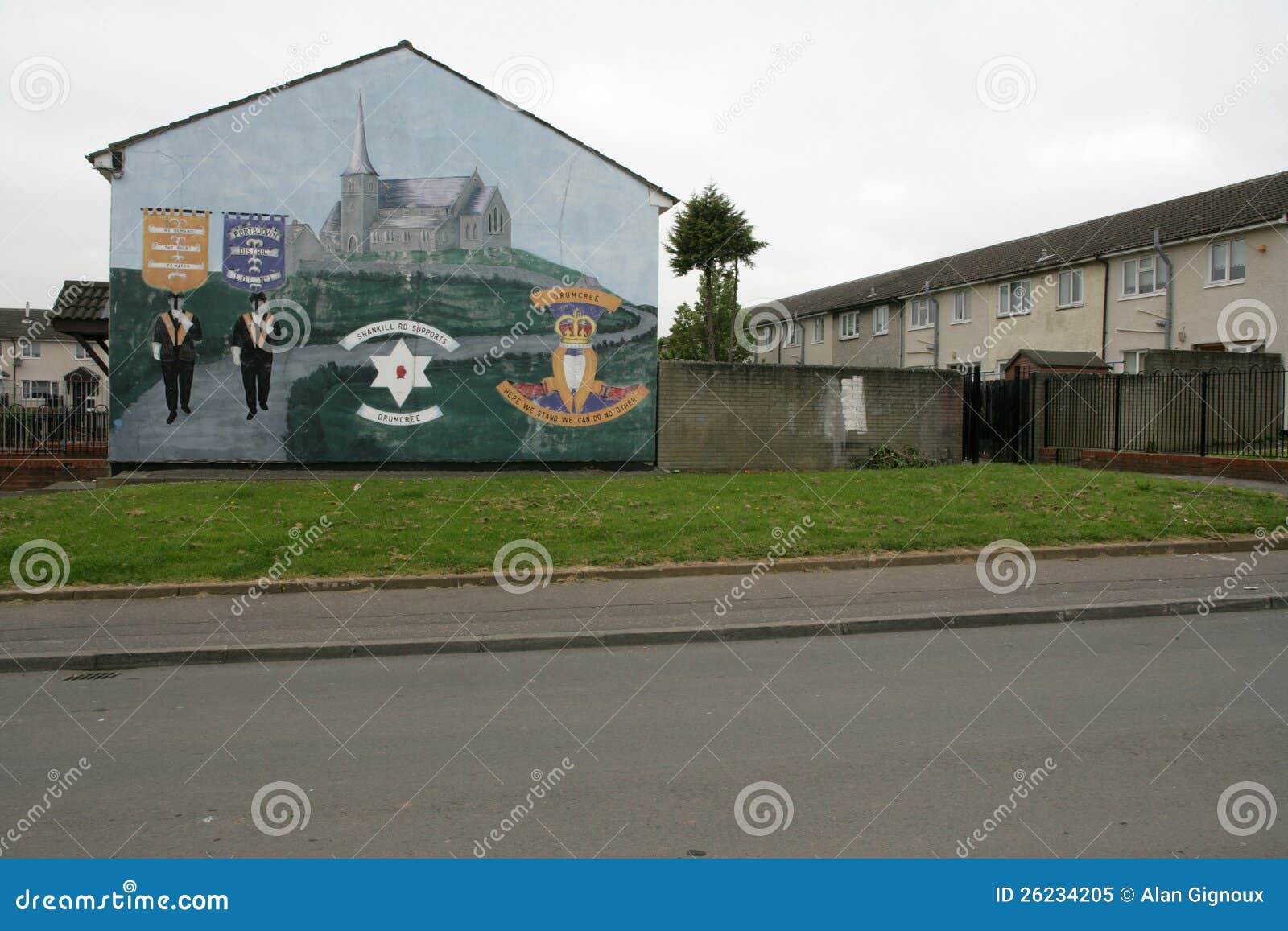 Loyalist Mural Supporting the Drumcree March, Belfast. Editorial Image ...
