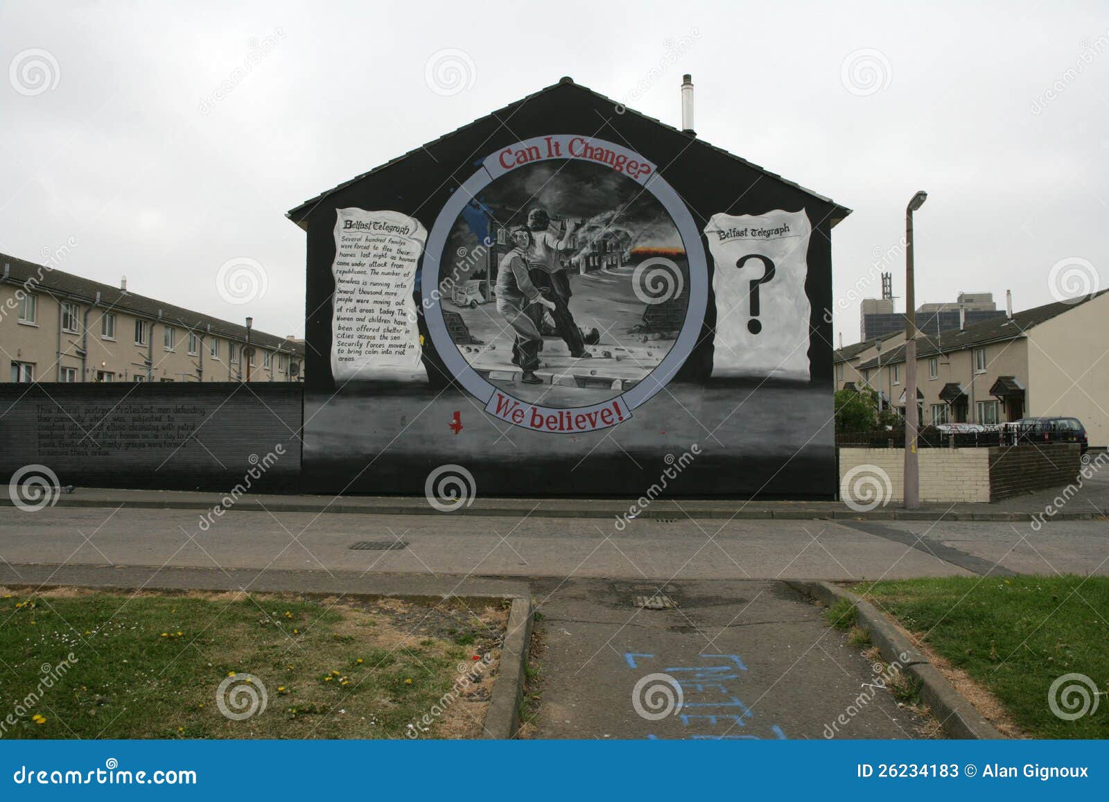 Loyalist Murals on Lower Shankill, Belfast Editorial Stock Photo ...
