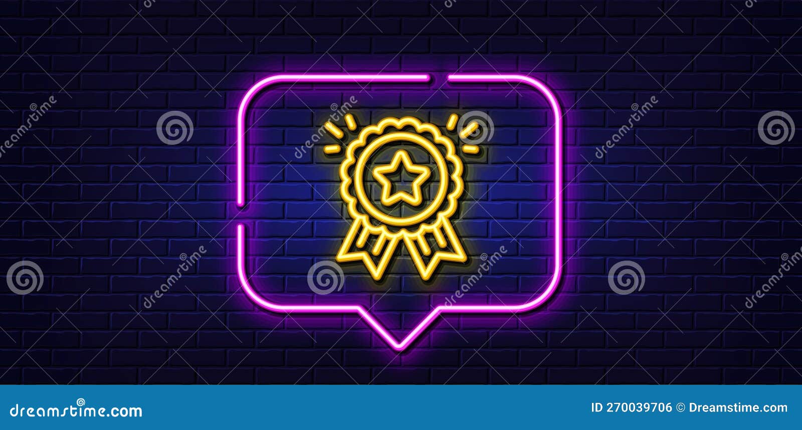 Loyalty Award Line Icon. Bonus Points. Discount Program. Neon Light ...