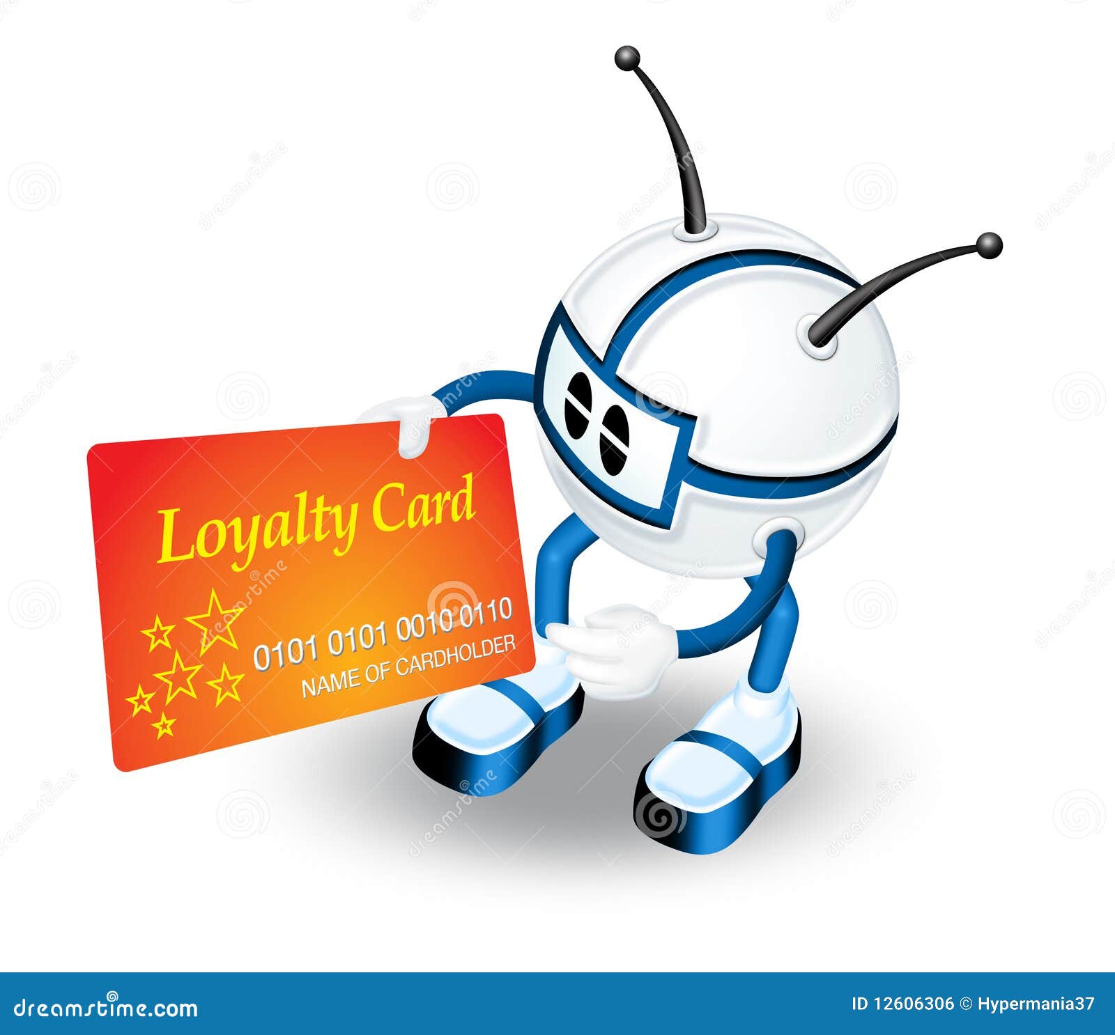 Loyalty card stock illustration. Illustration of corporative - 12606306