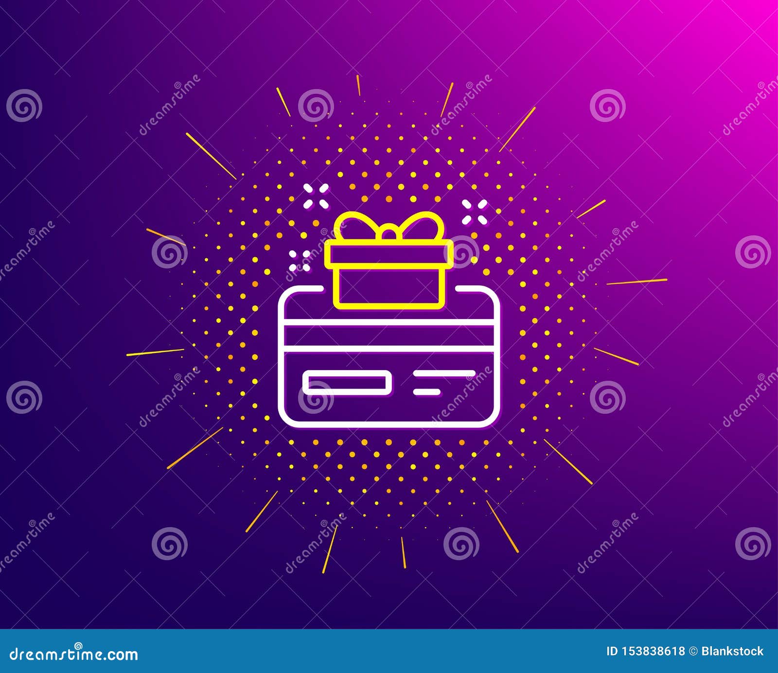 Loyalty Card Line Icon. Bonus Points. Discount Program. Vector Stock ...