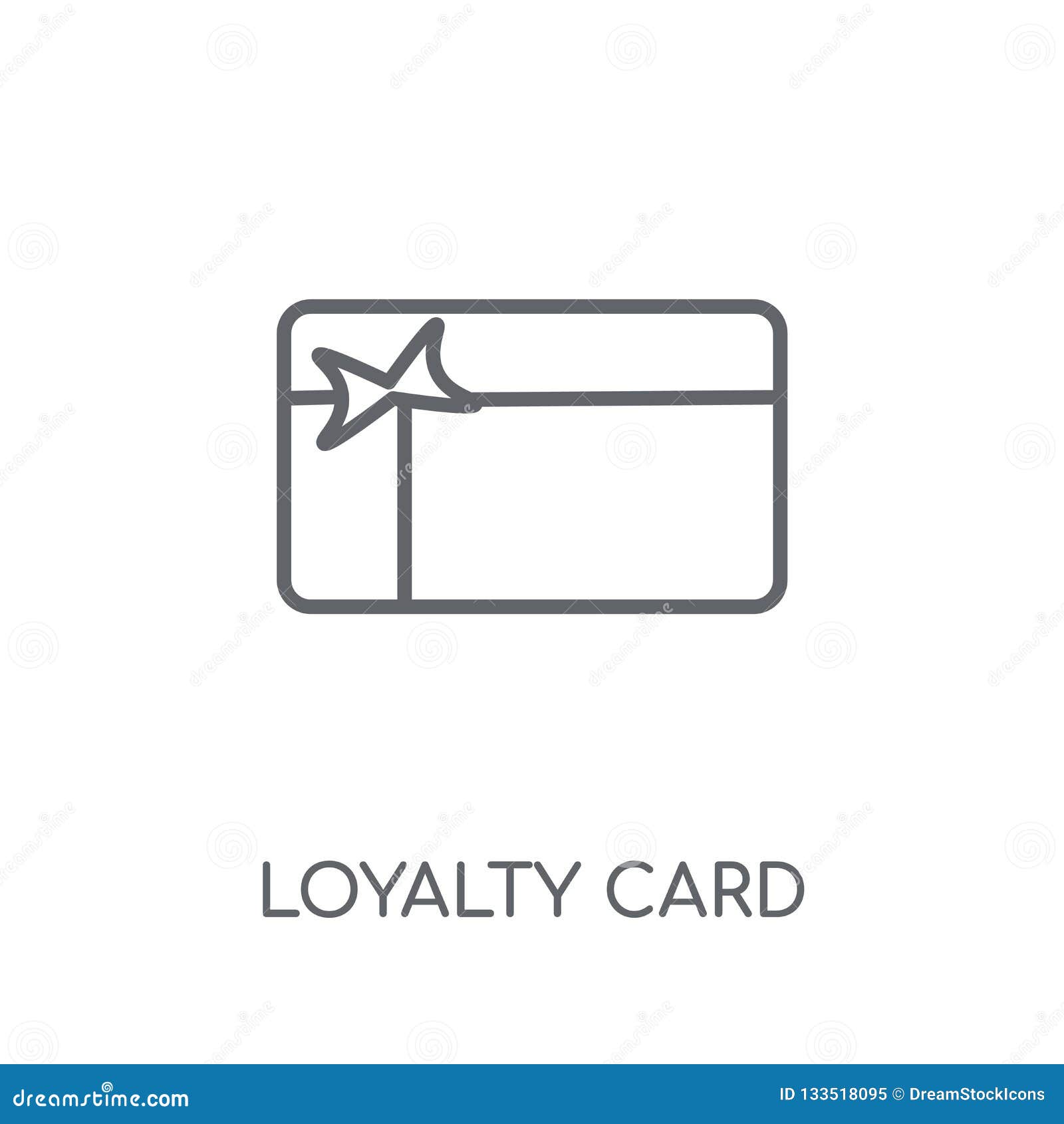 Loyalty Card Linear Icon. Modern Outline Loyalty Card Logo Conce Stock ...