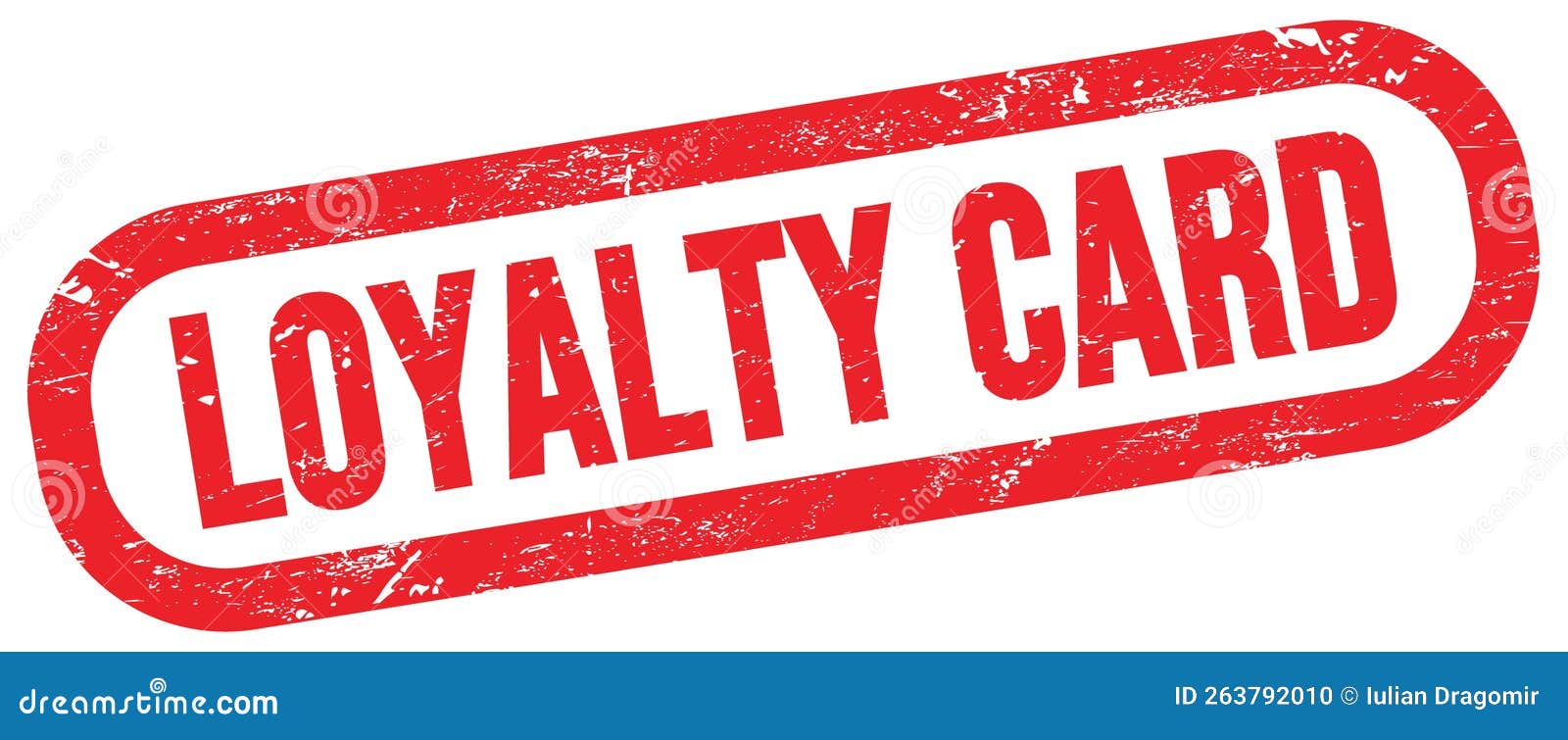 LOYALTY CARD, Text Written on Red Stamp Sign Stock Illustration ...
