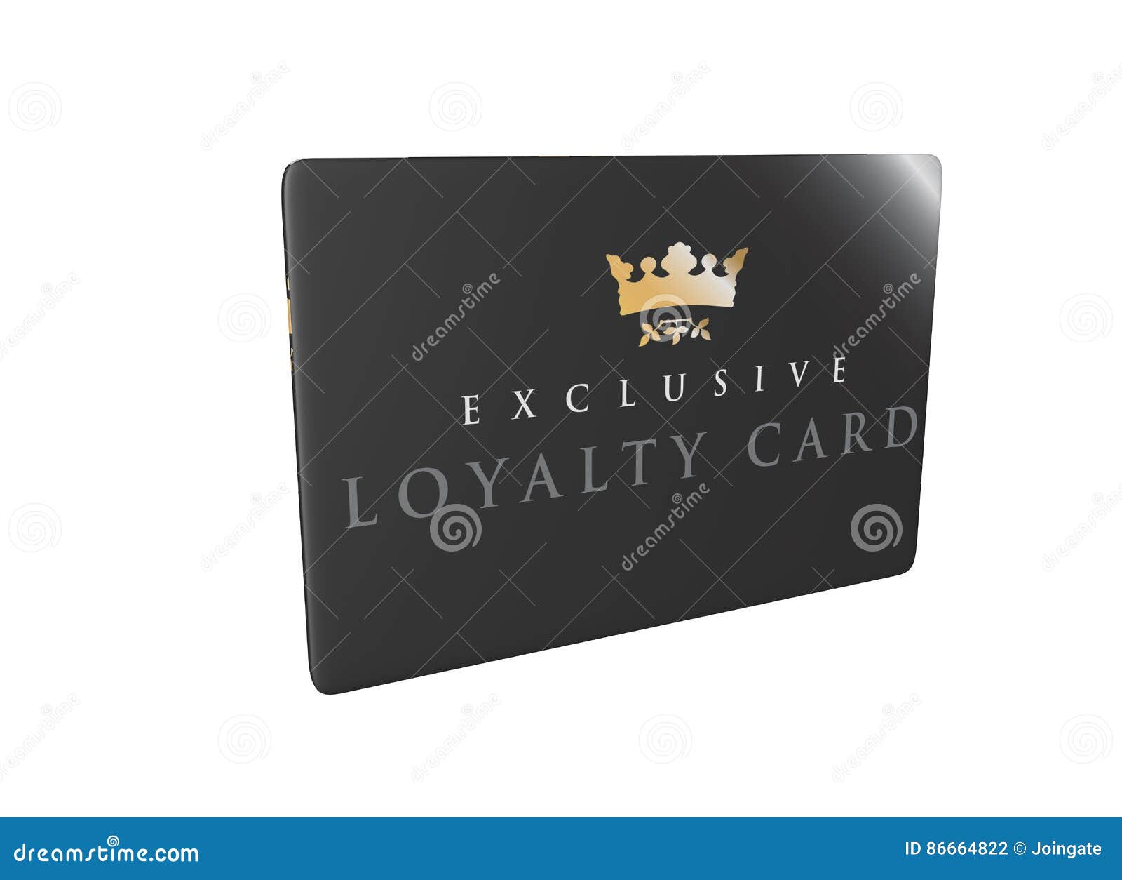 Loyalty Card on a White Background Stock Illustration - Illustration of ...