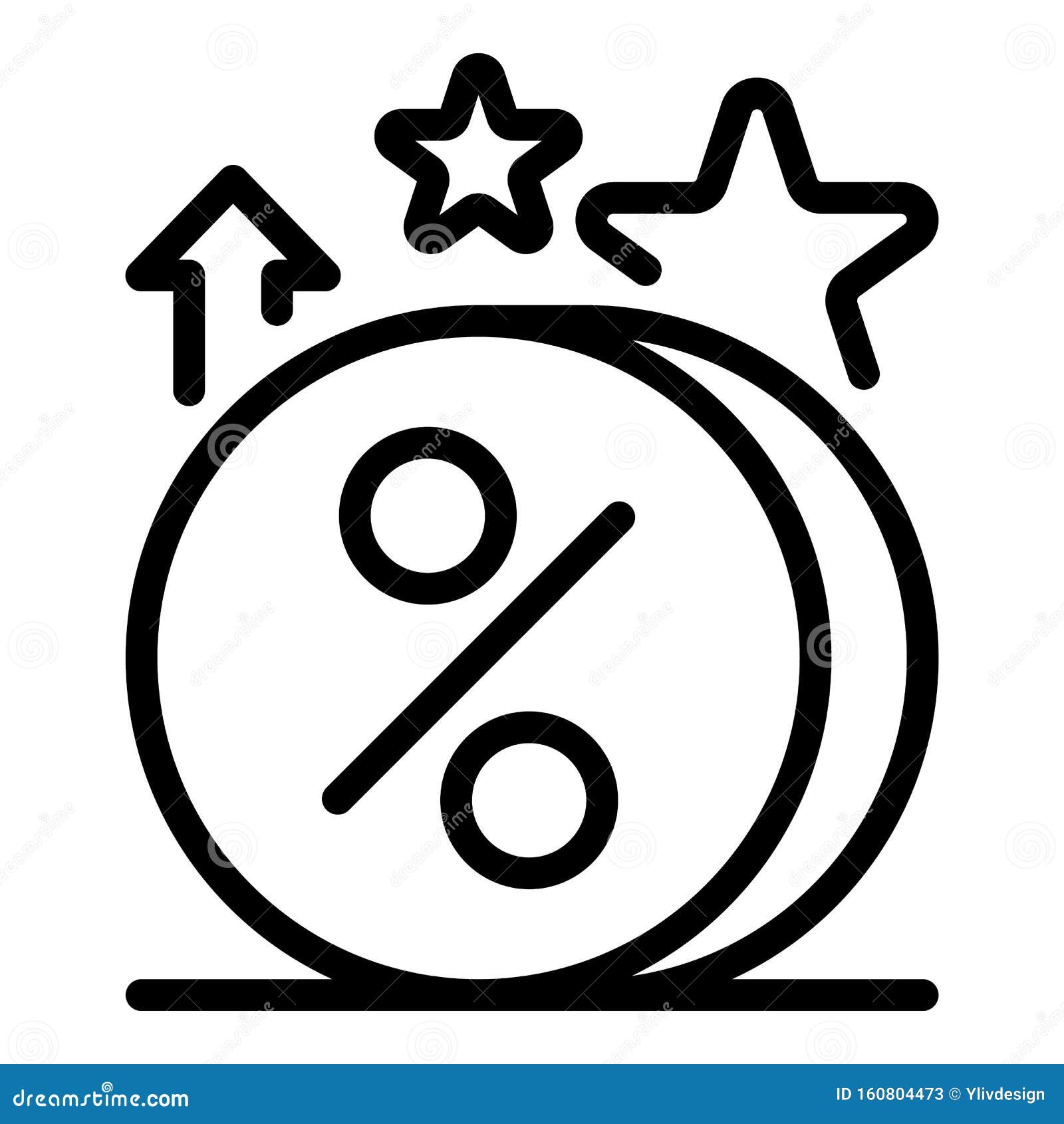 Loyalty Coins Icon, Outline Style Stock Vector - Illustration of ...