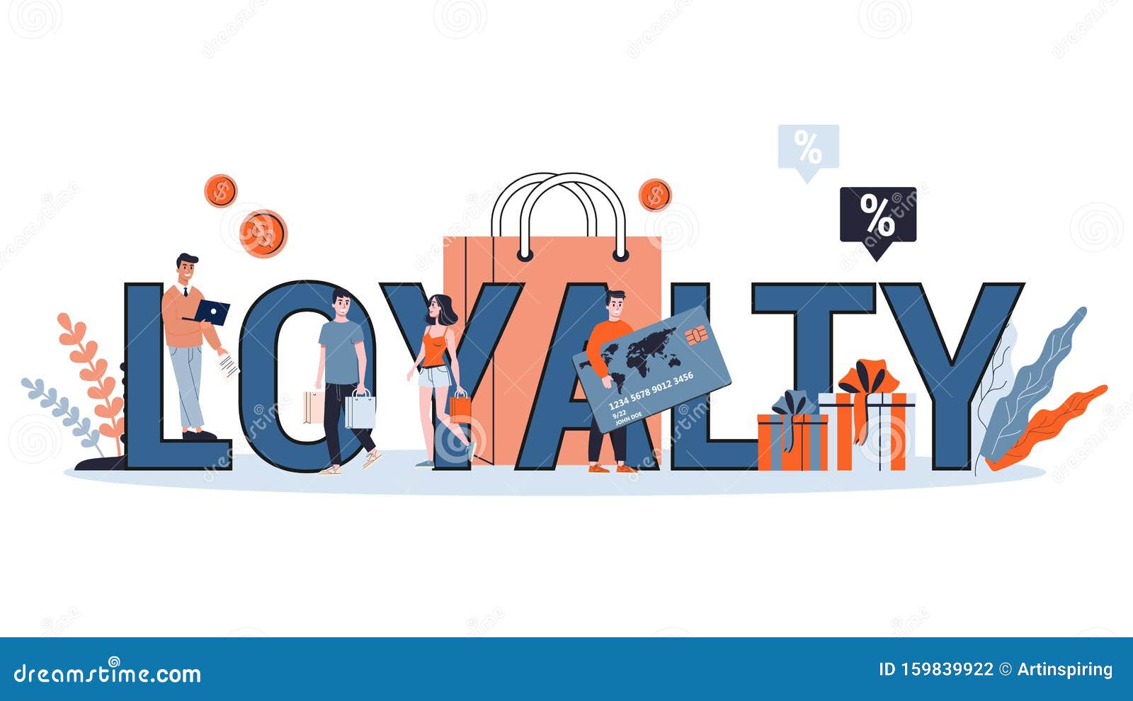 Loyalty Concept. Idea of Relationship with Customers. Stock Vector ...