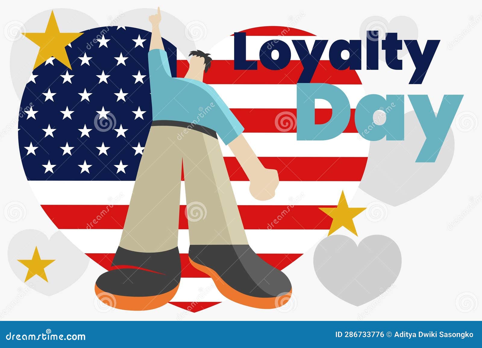 Loyalty Day Poster Illustration Stock Illustration - Illustration of ...