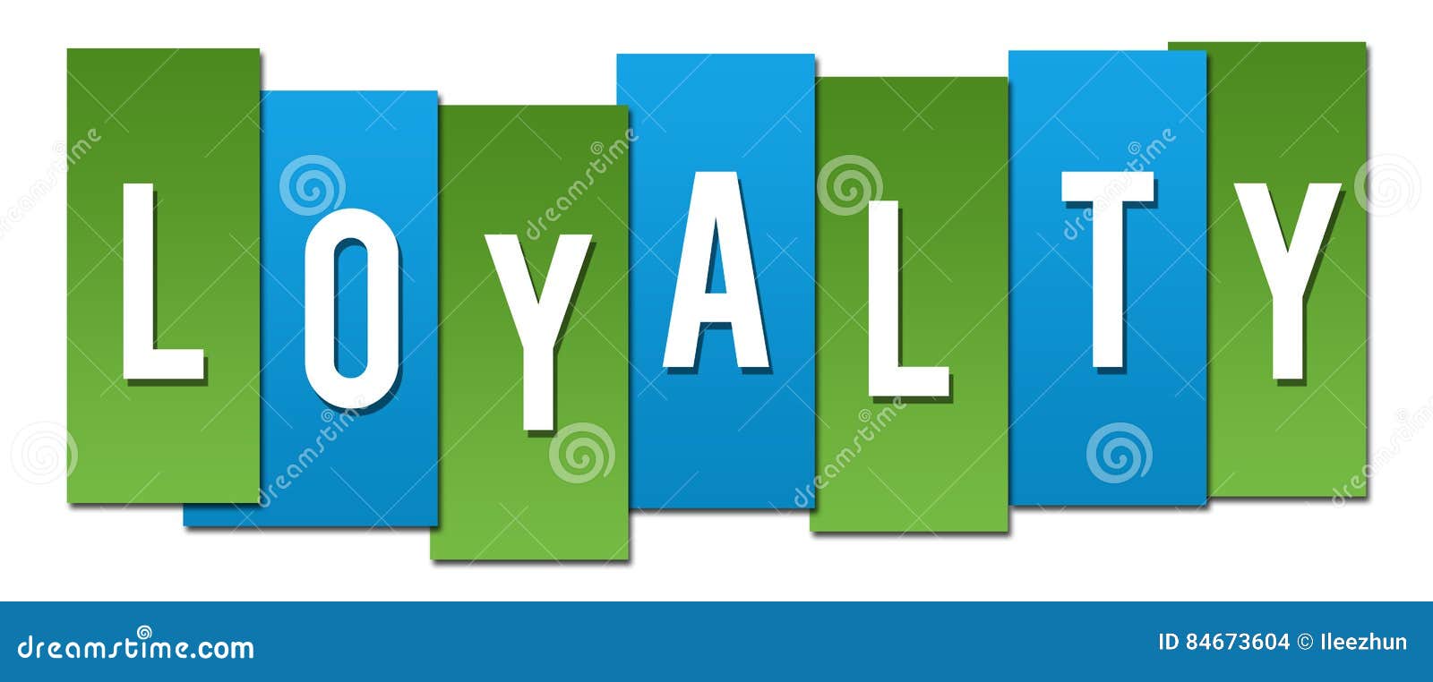 Loyalty Green Blue Stripes stock illustration. Illustration of quality ...