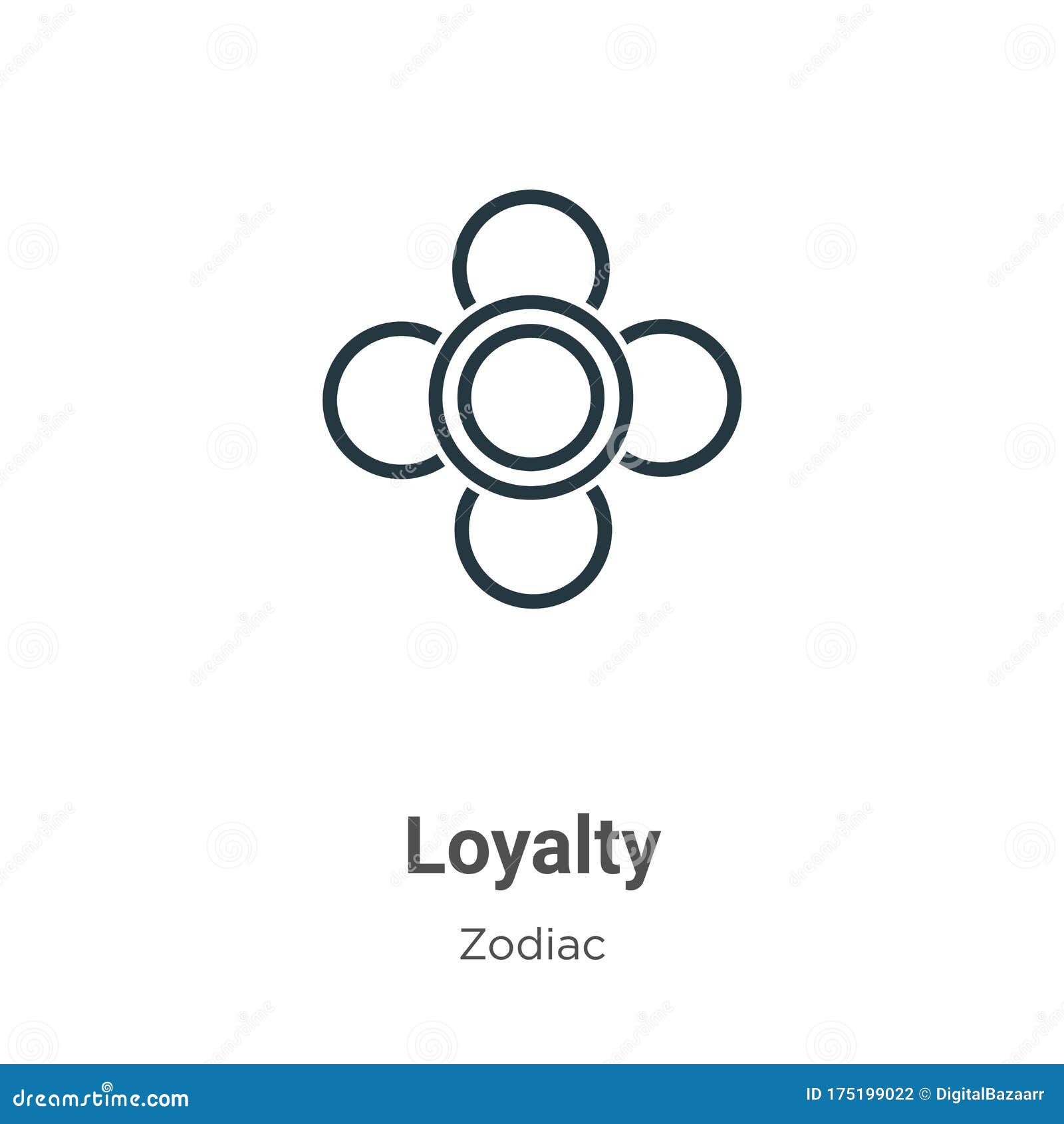 Loyalty Outline Vector Icon. Thin Line Black Loyalty Icon, Flat Vector ...