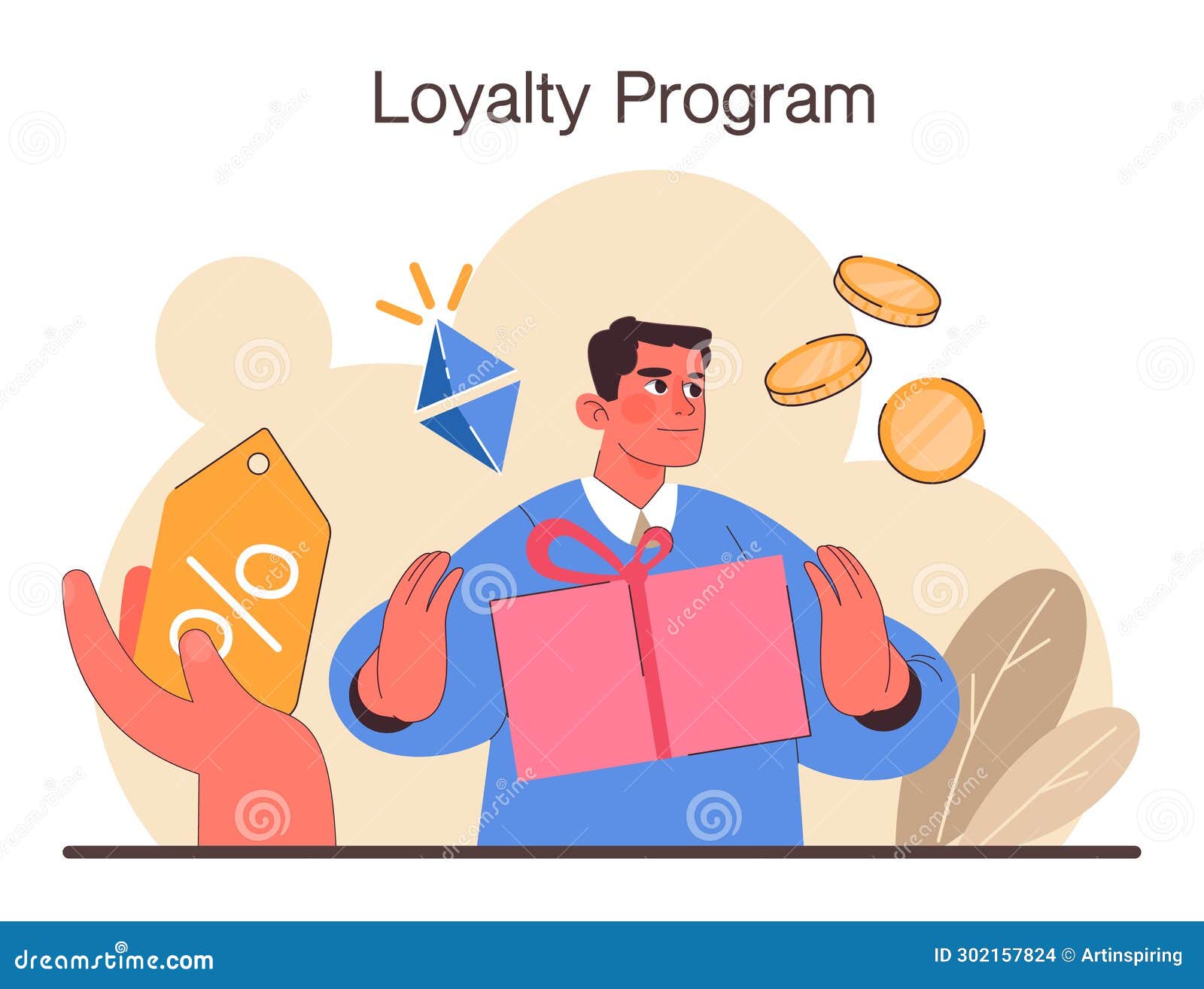 Loyalty Program. Commercial Program for Client Retention Stock Vector ...