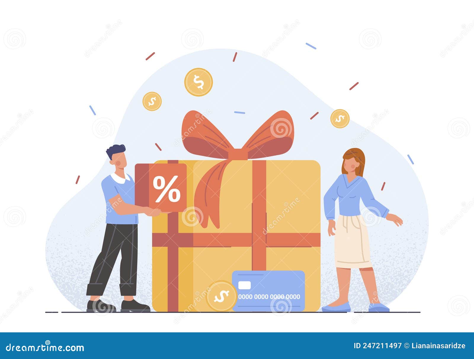 Loyalty program concept stock vector. Illustration of cartoon - 247211497