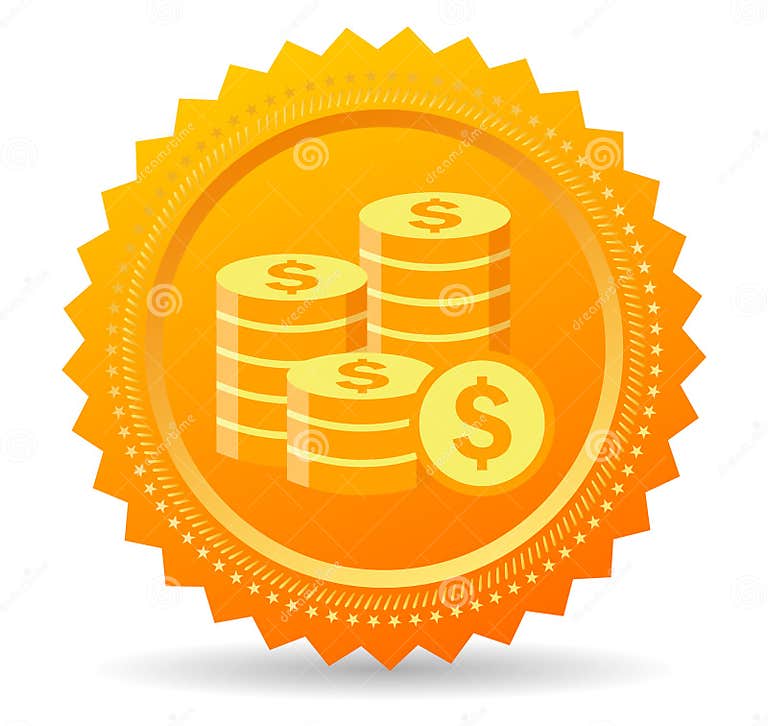 Loyalty Program and Earning Points, Gold Bonus Icon Stock Vector ...