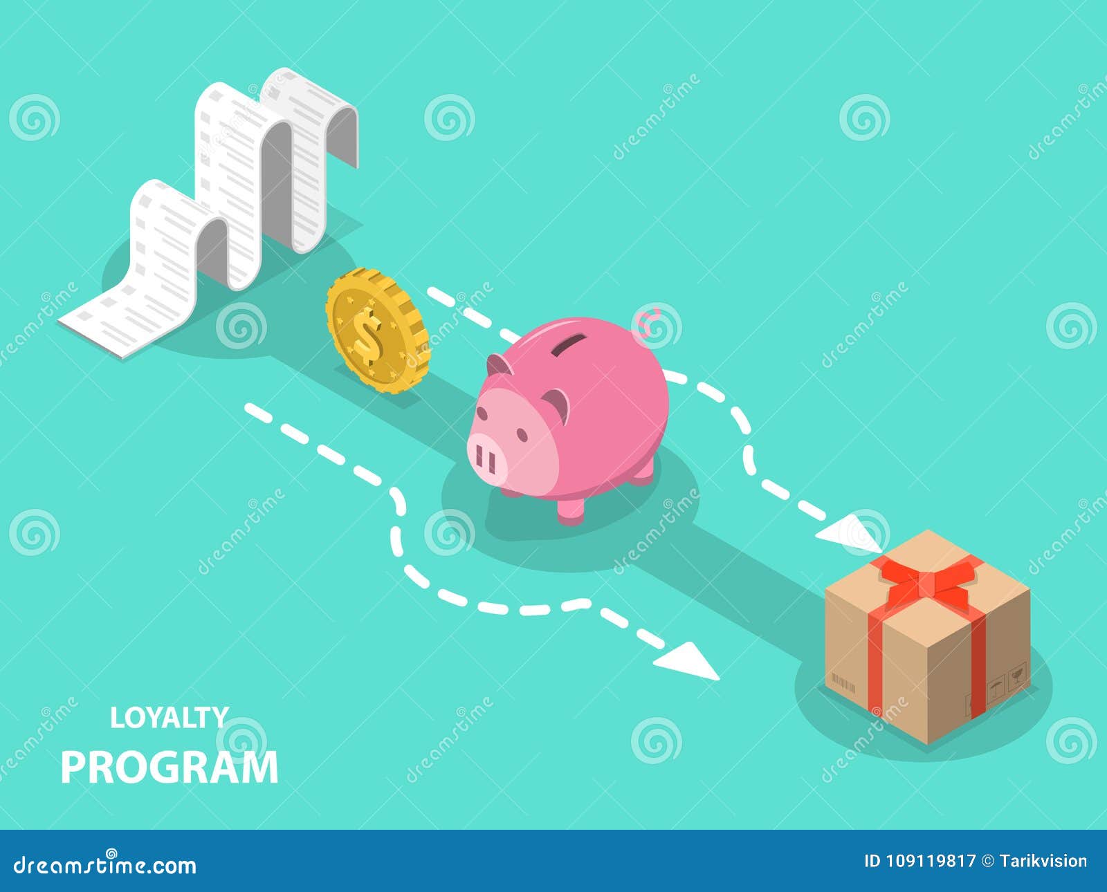 Loyalty Program Flat Isometric Vector Concept. Stock Vector ...