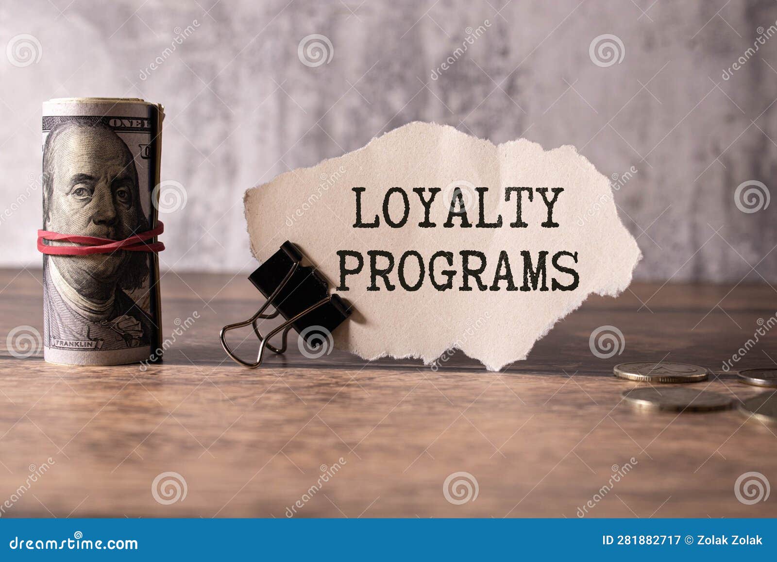 Loyalty Program Text on a Notepad on Chart with Keyboard and Calculator ...