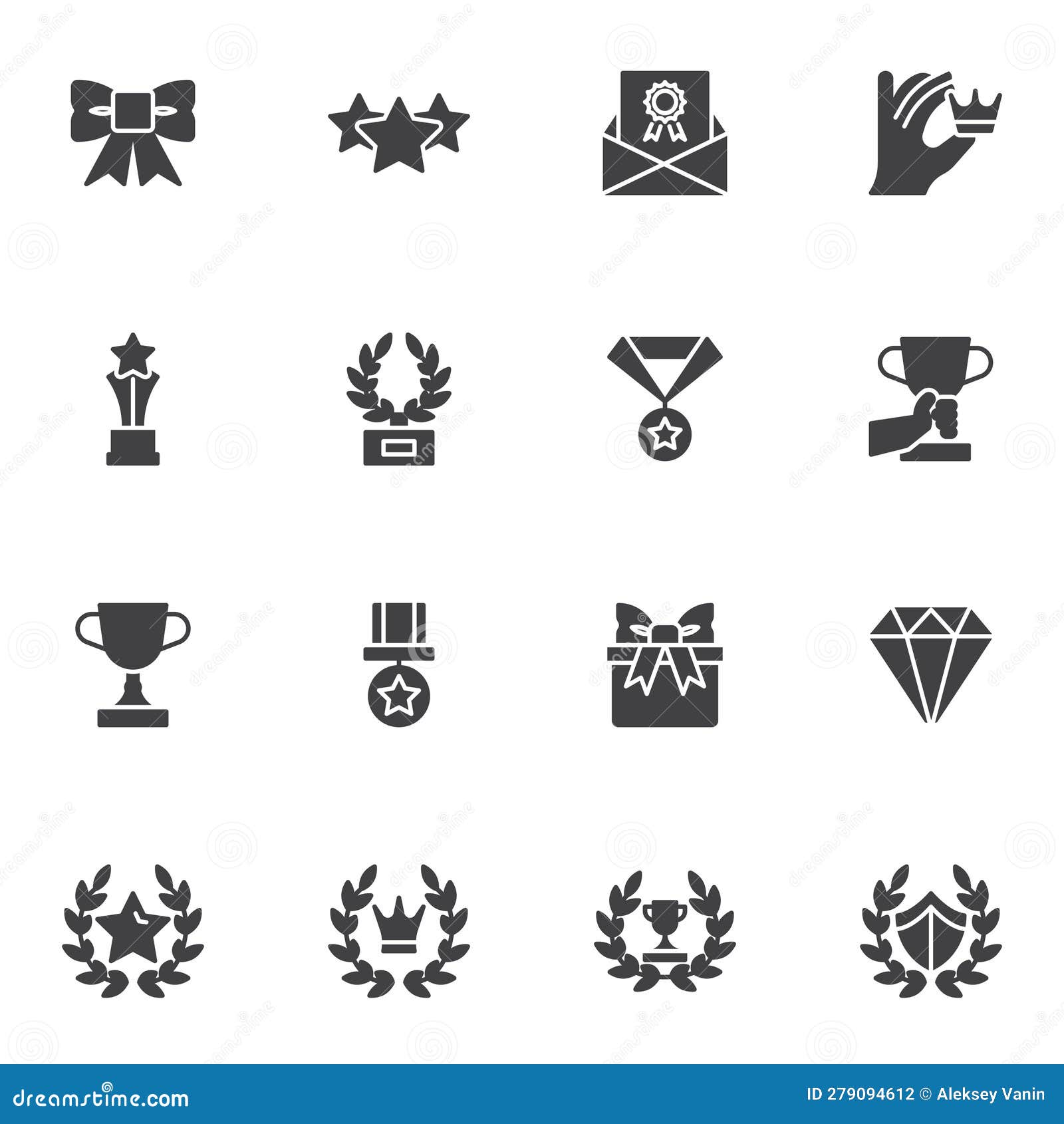 Loyalty Program Vector Icons Set Stock Vector - Illustration of ...