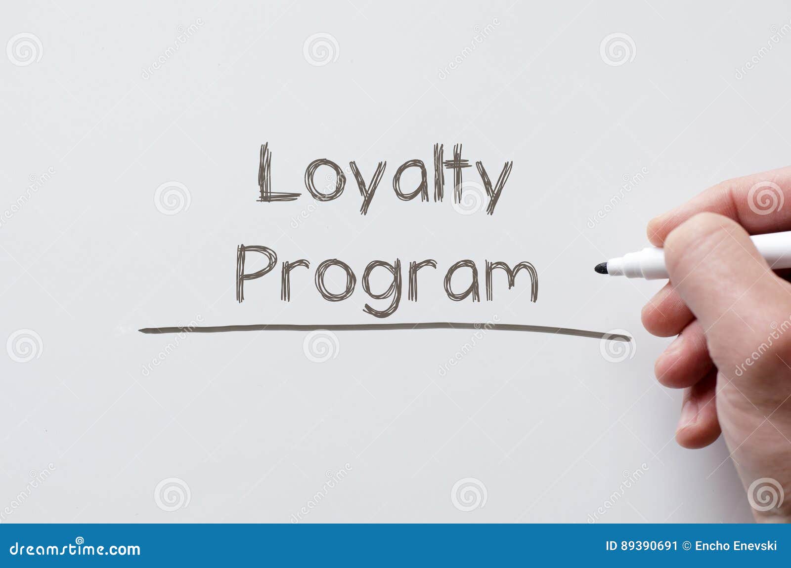 Loyalty Program Written on Whiteboard Stock Image - Image of concept ...