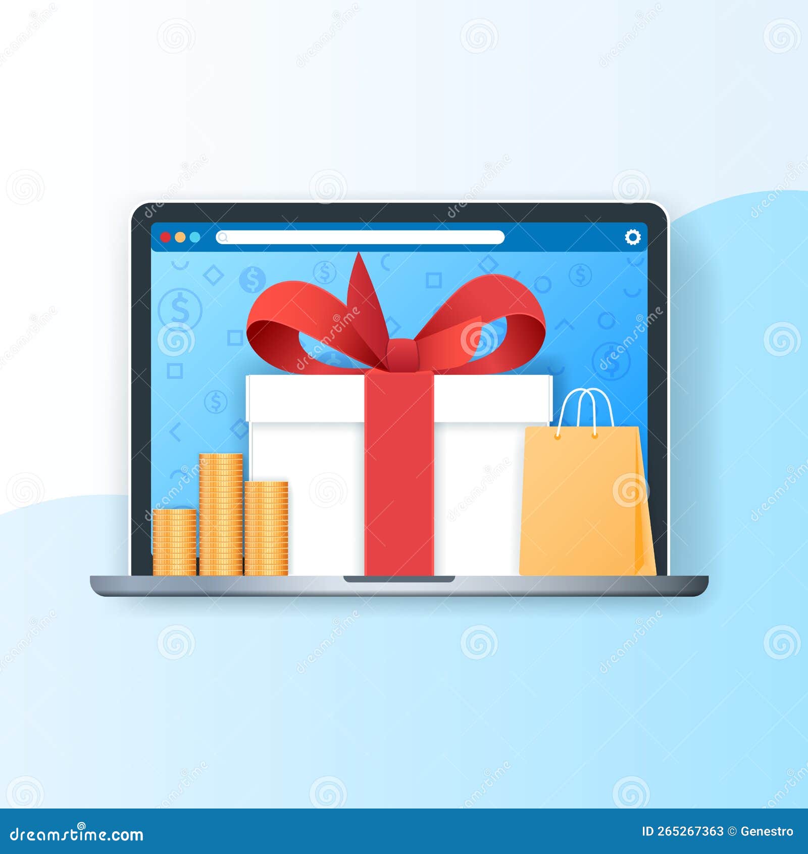 Loyalty Reward Banner in 3D Style Stock Illustration - Illustration of ...