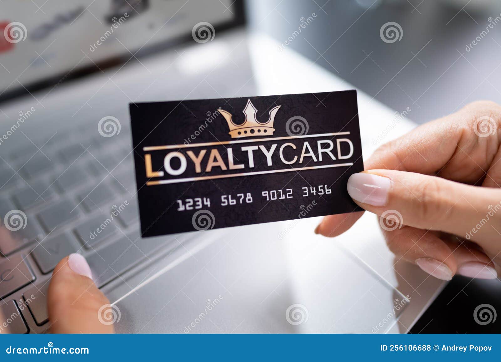 Loyalty Reward Points Program Card Stock Photo - Image of ...