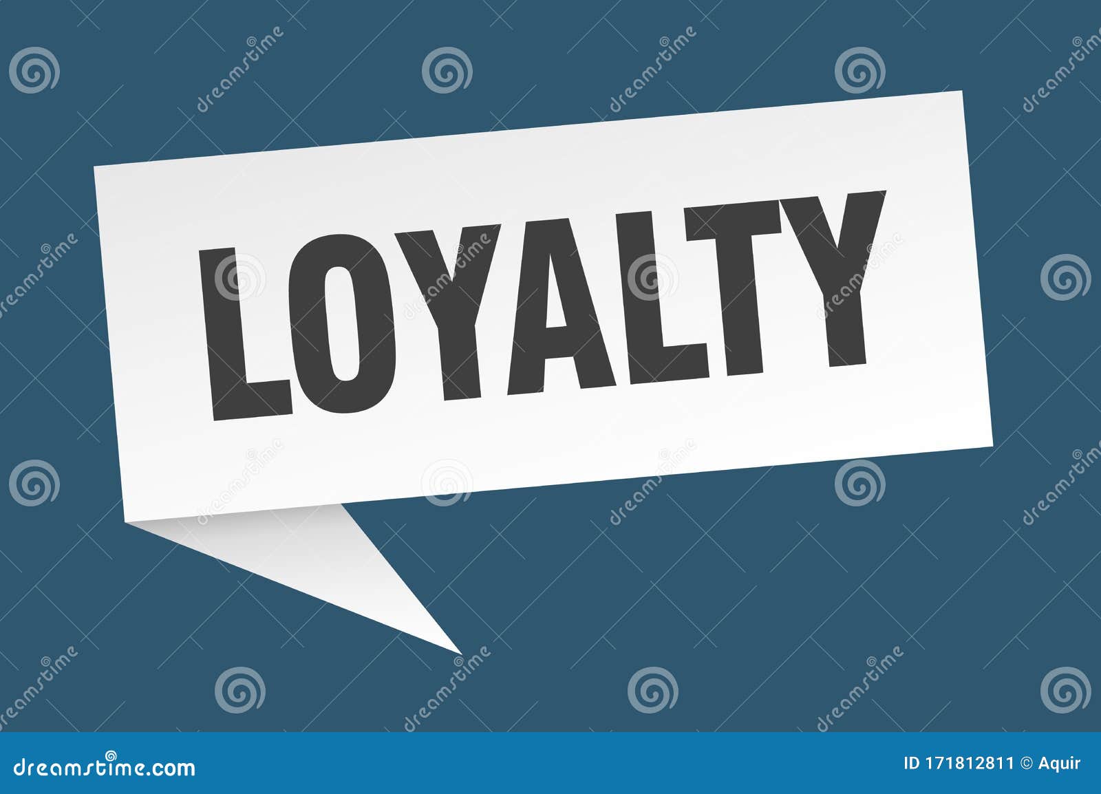 Loyalty Speech Bubble. Loyalty Ribbon Sign Stock Vector - Illustration ...