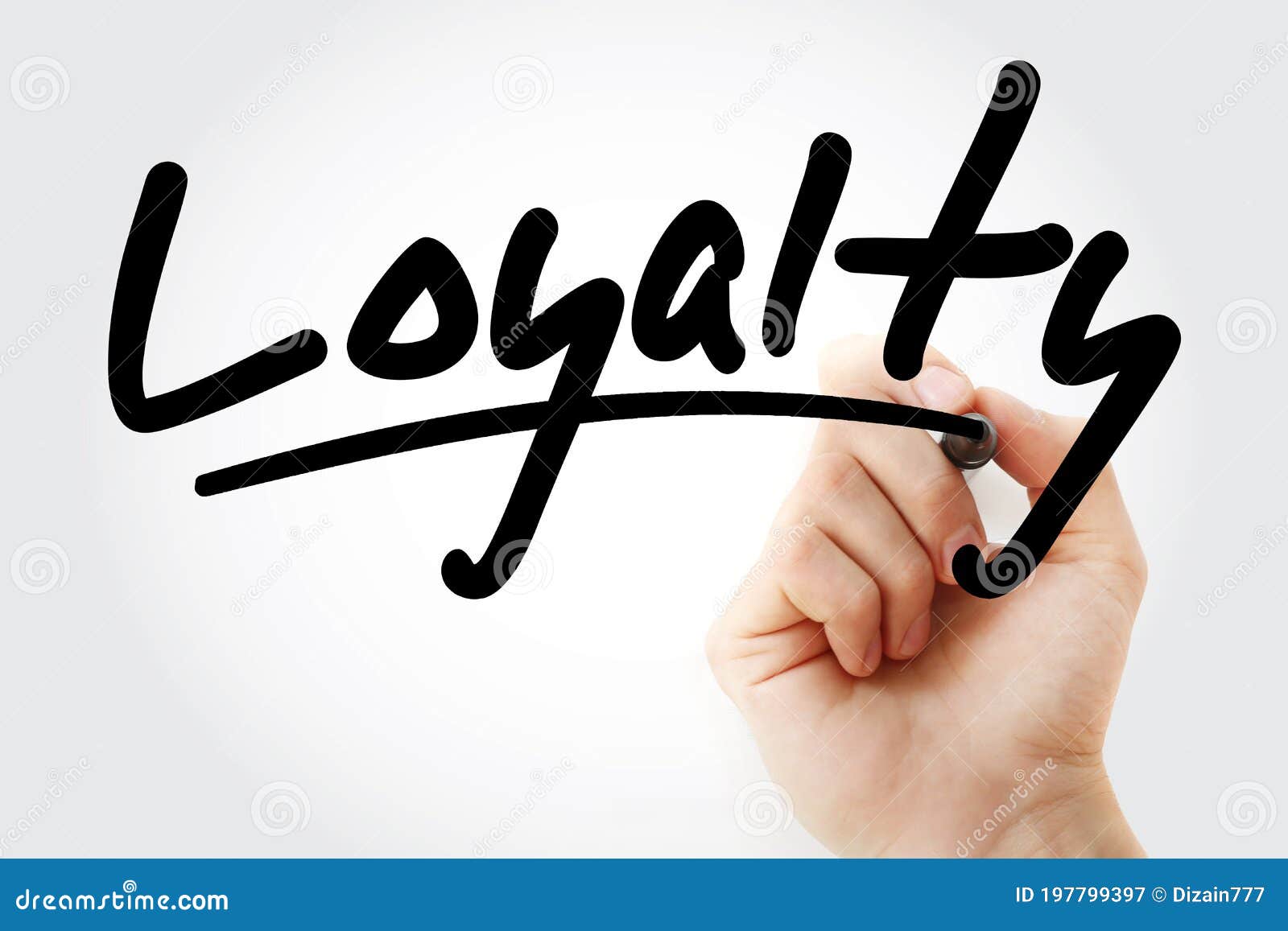 Loyalty text with marker stock image. Image of dilemma - 197799397