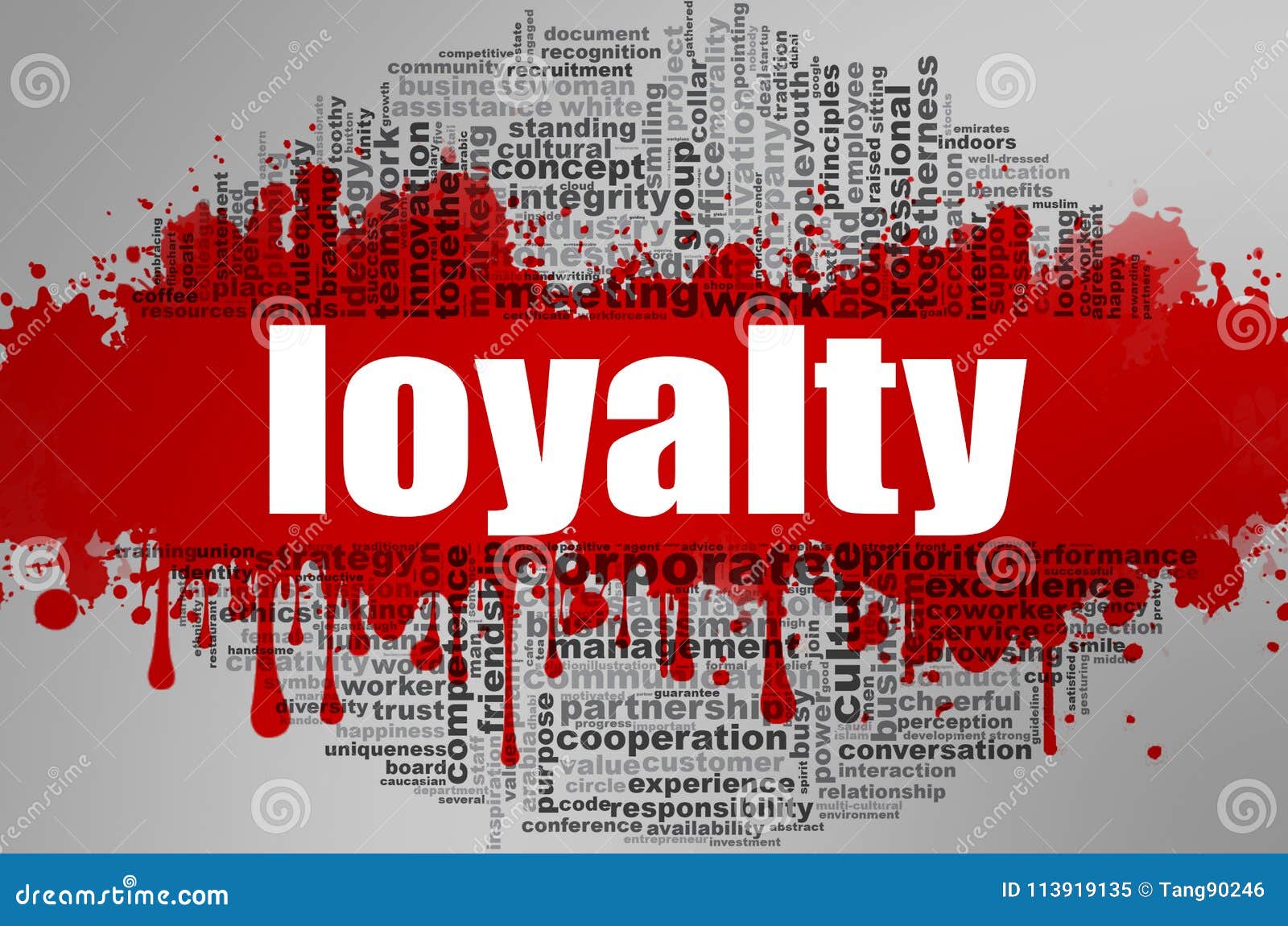 Loyalty word cloud stock illustration. Illustration of typography ...