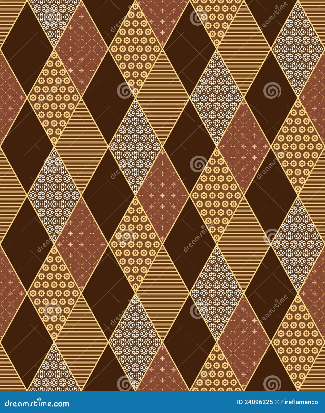 Lozenge motif stock vector. Illustration of retro, colorful - 24096225